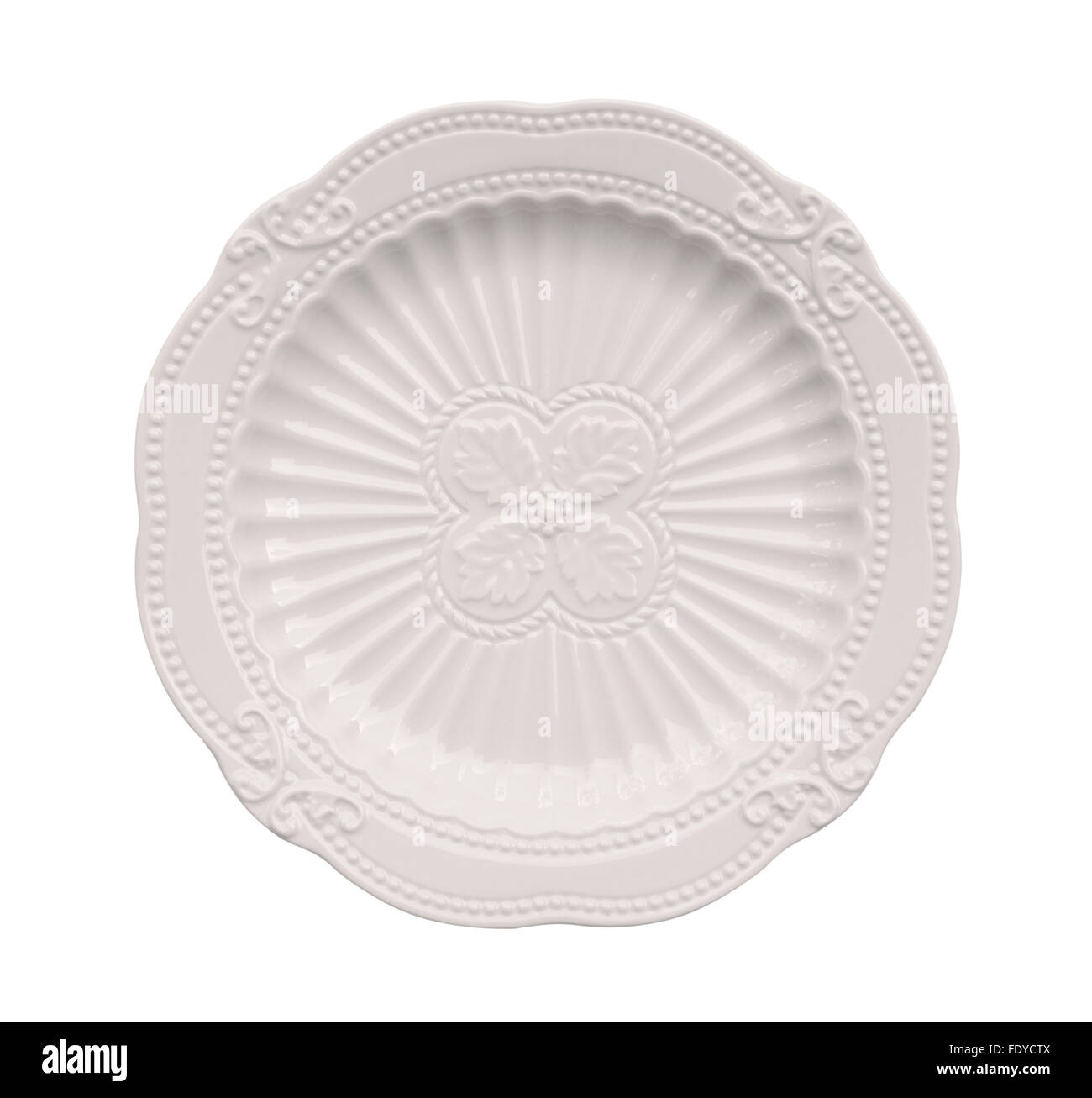 Empty white dinner plate Stock Photo - Alamy