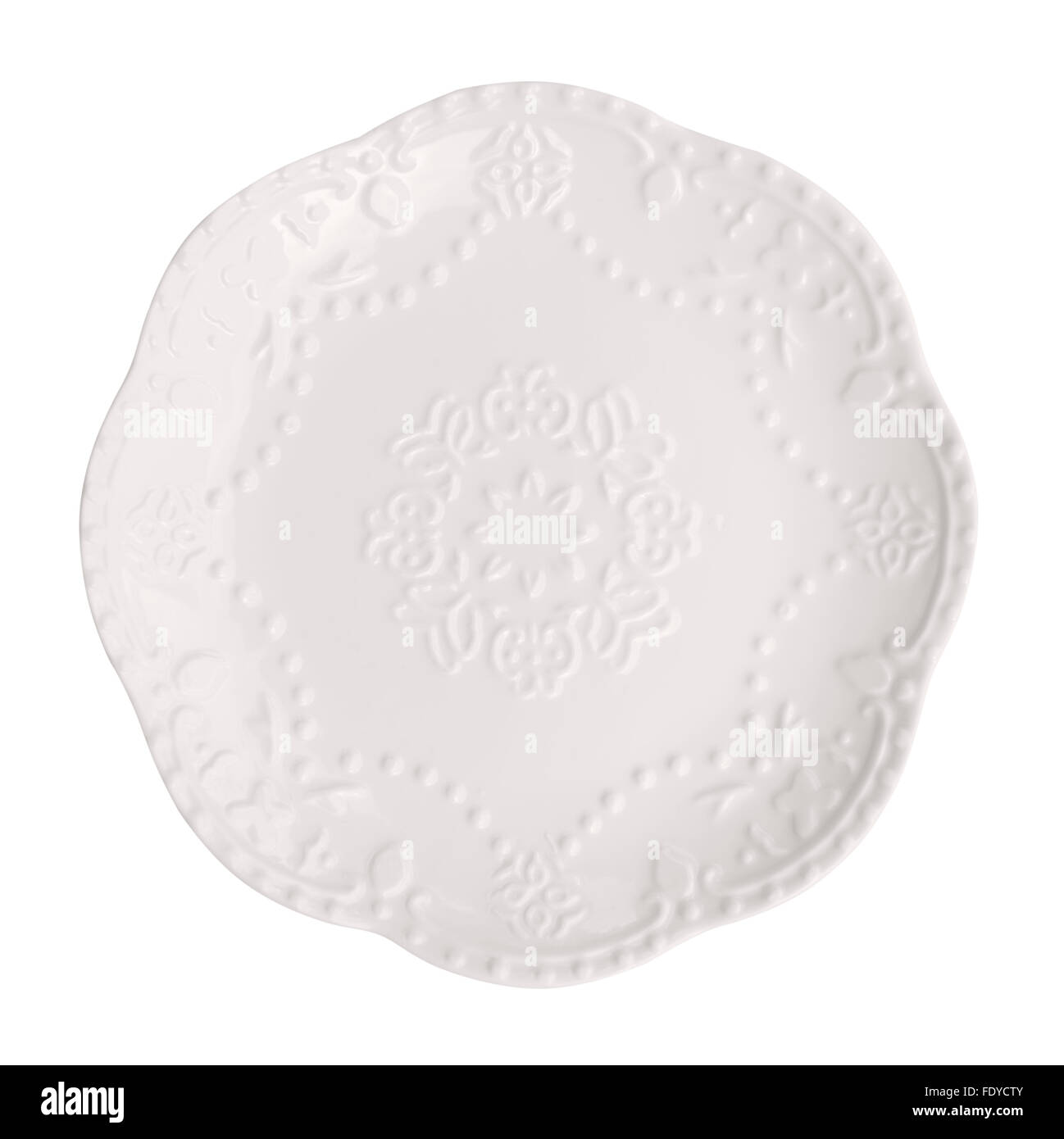 Empty elegant dinner plate Stock Photo - Alamy