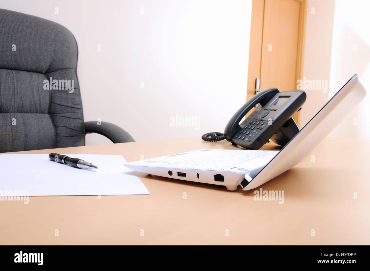 Workplace business person in the office. Phone and computer Stock Photo ...