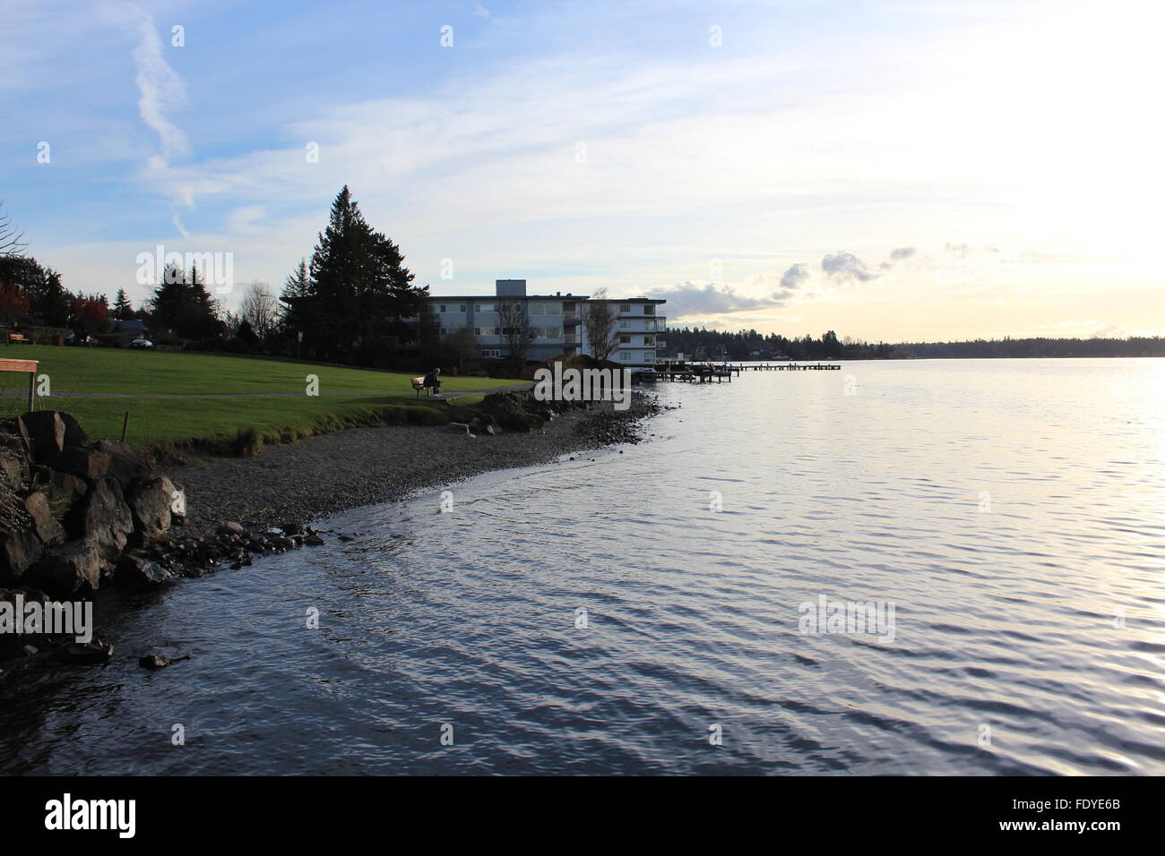 A view of Lake Washington Stock Photo - Alamy