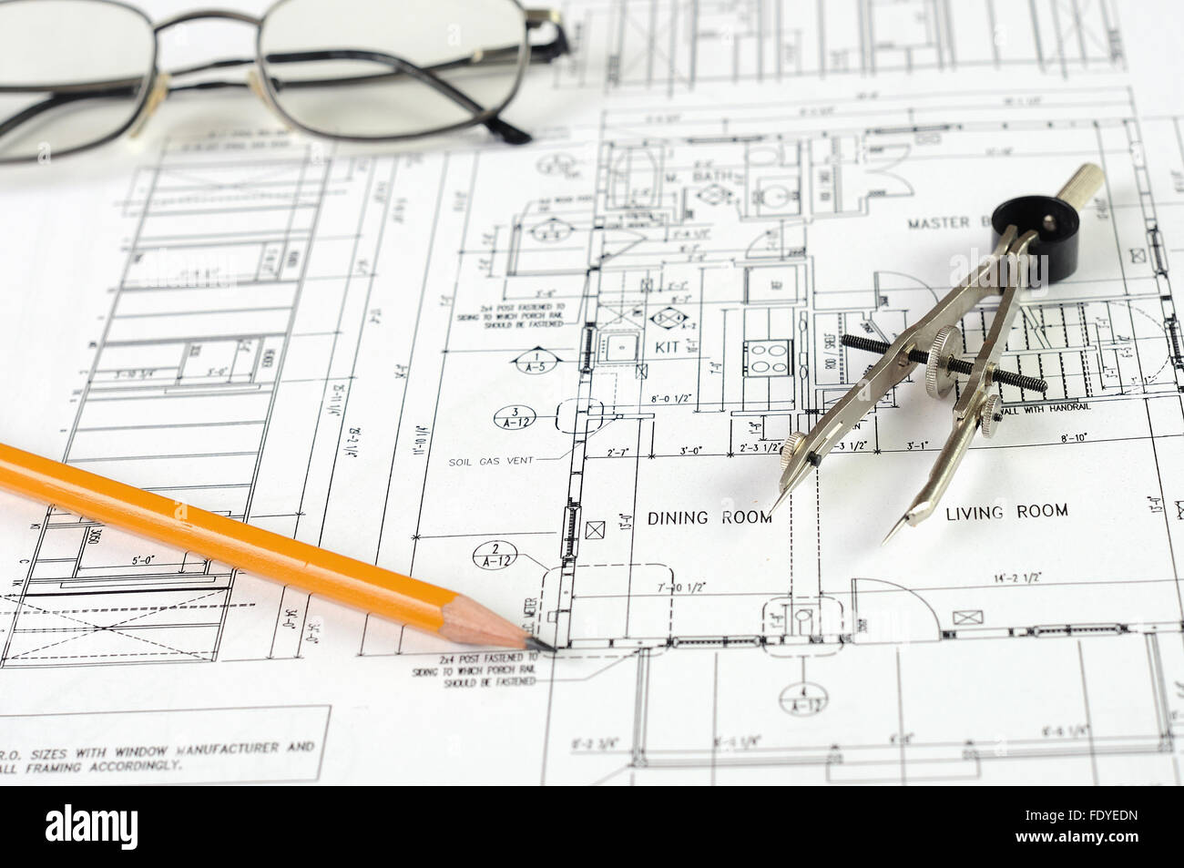drawings of building homes and Tools Stock Photo - Alamy