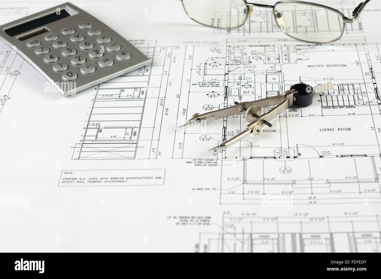 drawings of building homes and Tools Stock Photo - Alamy