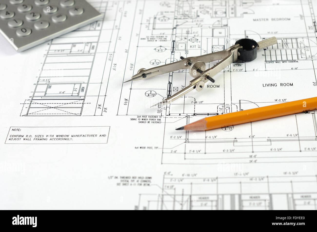 drawings of building homes and Tools Stock Photo - Alamy