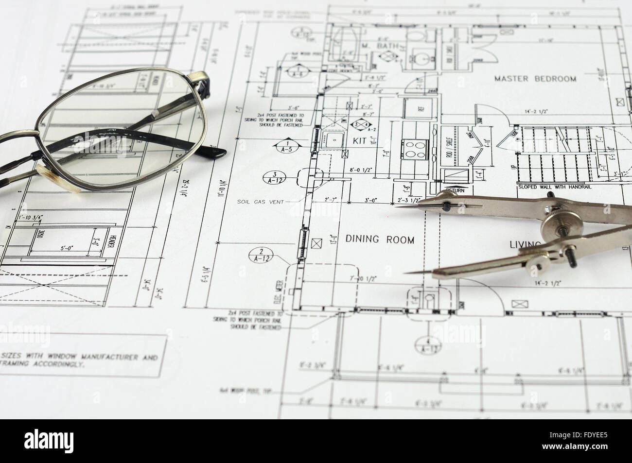 drawings of building homes and Tools Stock Photo - Alamy