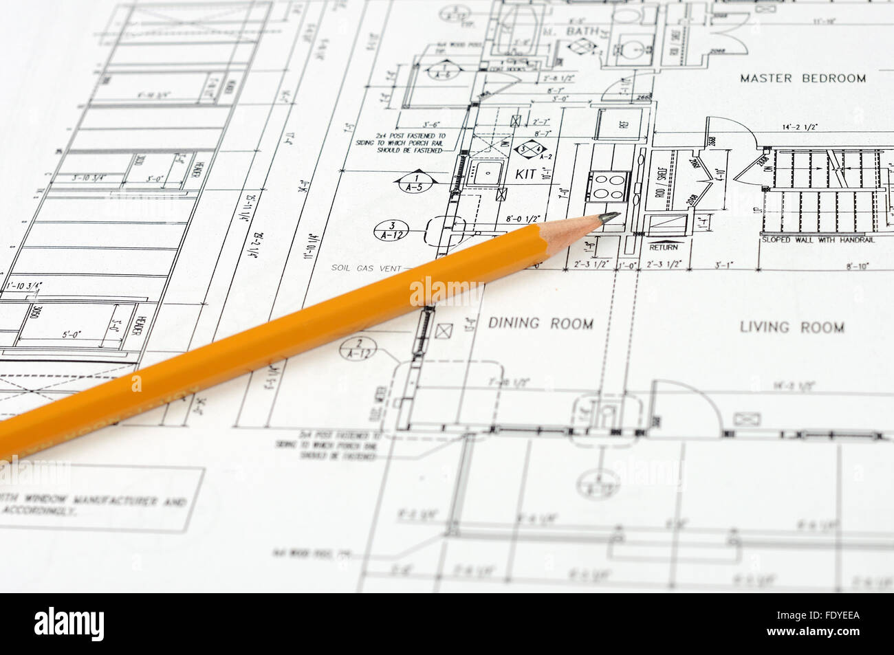 drawings of building homes and Tools Stock Photo - Alamy