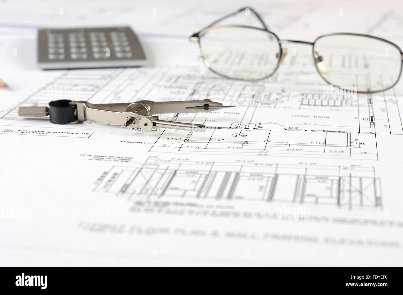 drawings of building homes and Tools Stock Photo - Alamy