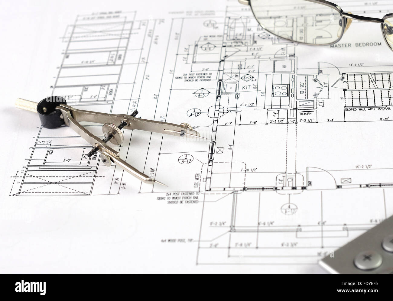 drawings of building homes and Tools Stock Photo - Alamy