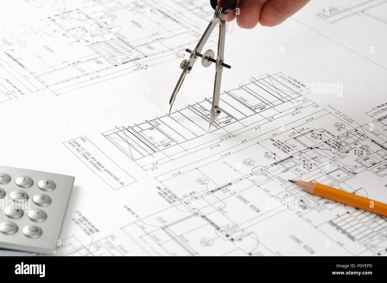 drawings of building homes and Tools Stock Photo - Alamy
