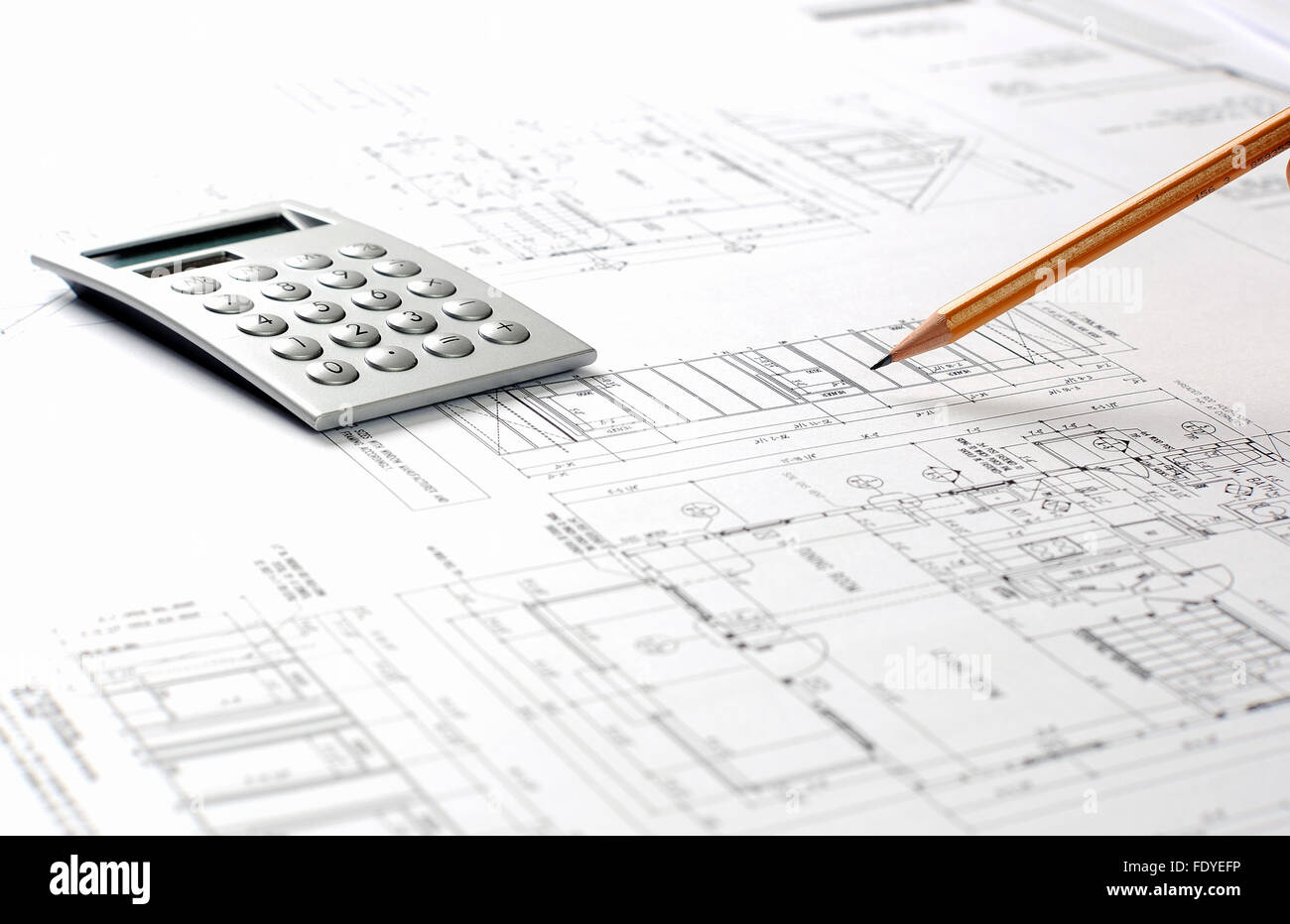 drawings of building homes and Tools Stock Photo - Alamy