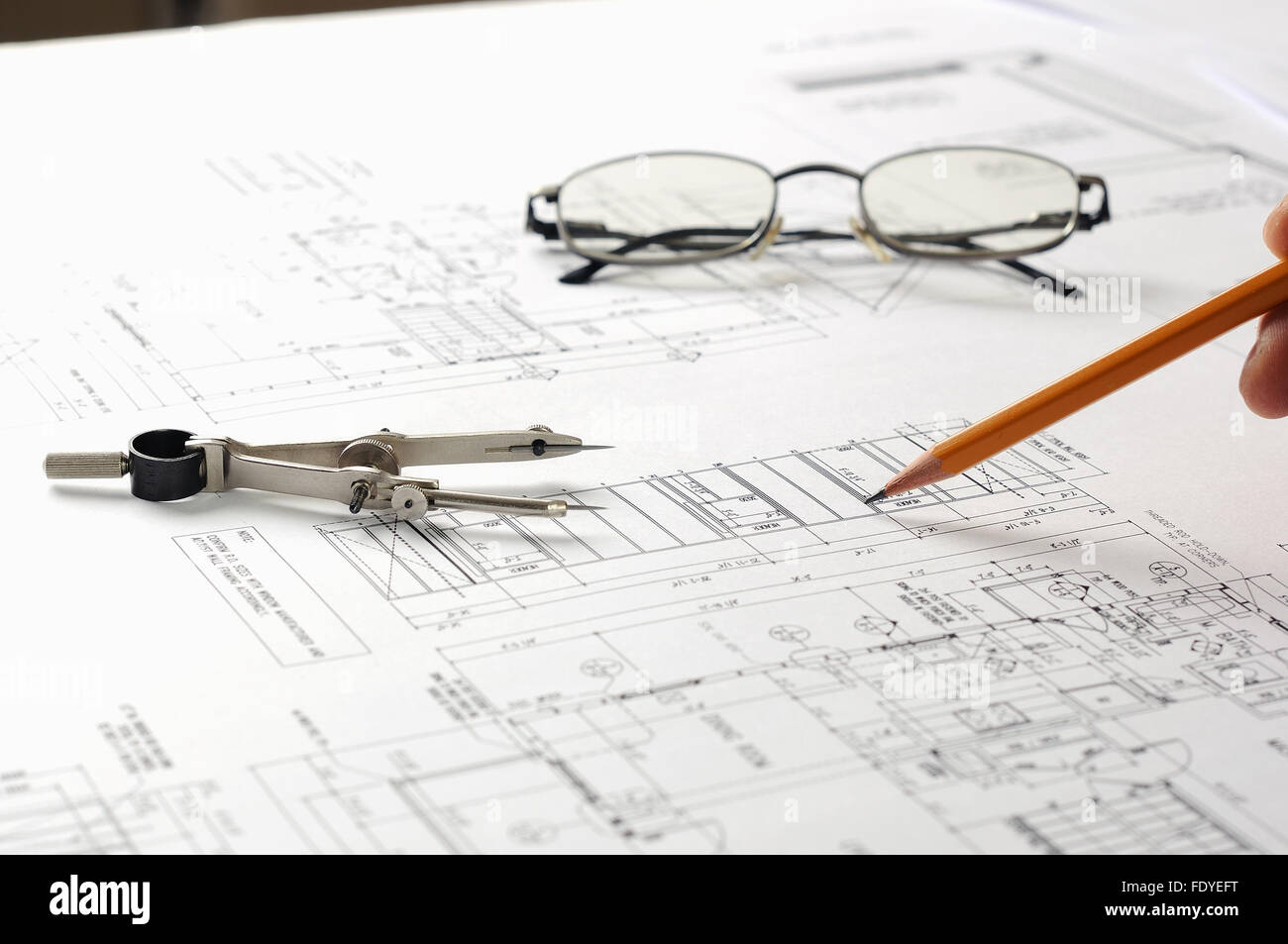 drawings of building homes and Tools Stock Photo - Alamy