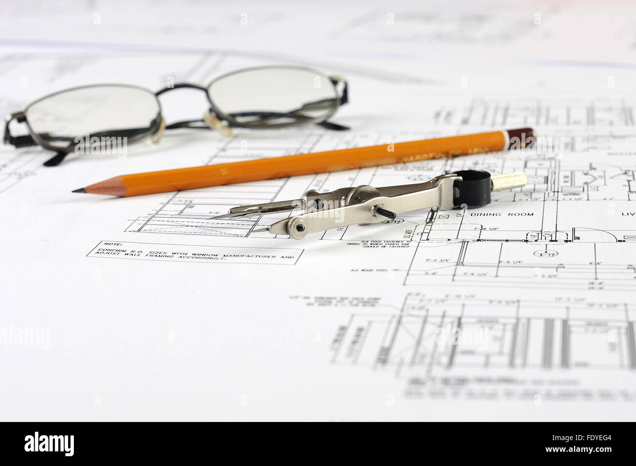 drawings of building homes and Tools Stock Photo - Alamy