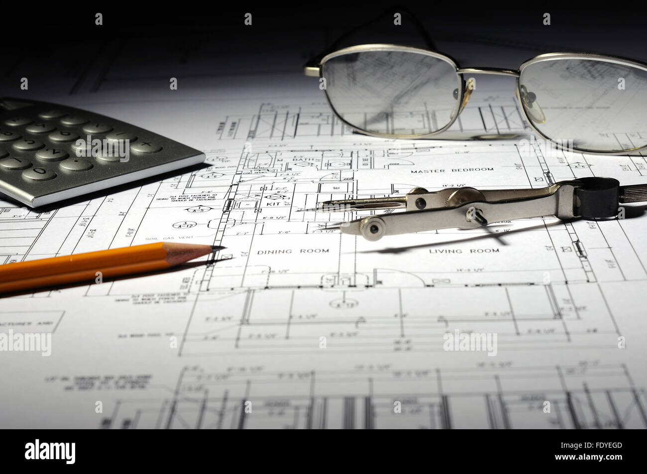 drawings of building homes and Tools Stock Photo - Alamy