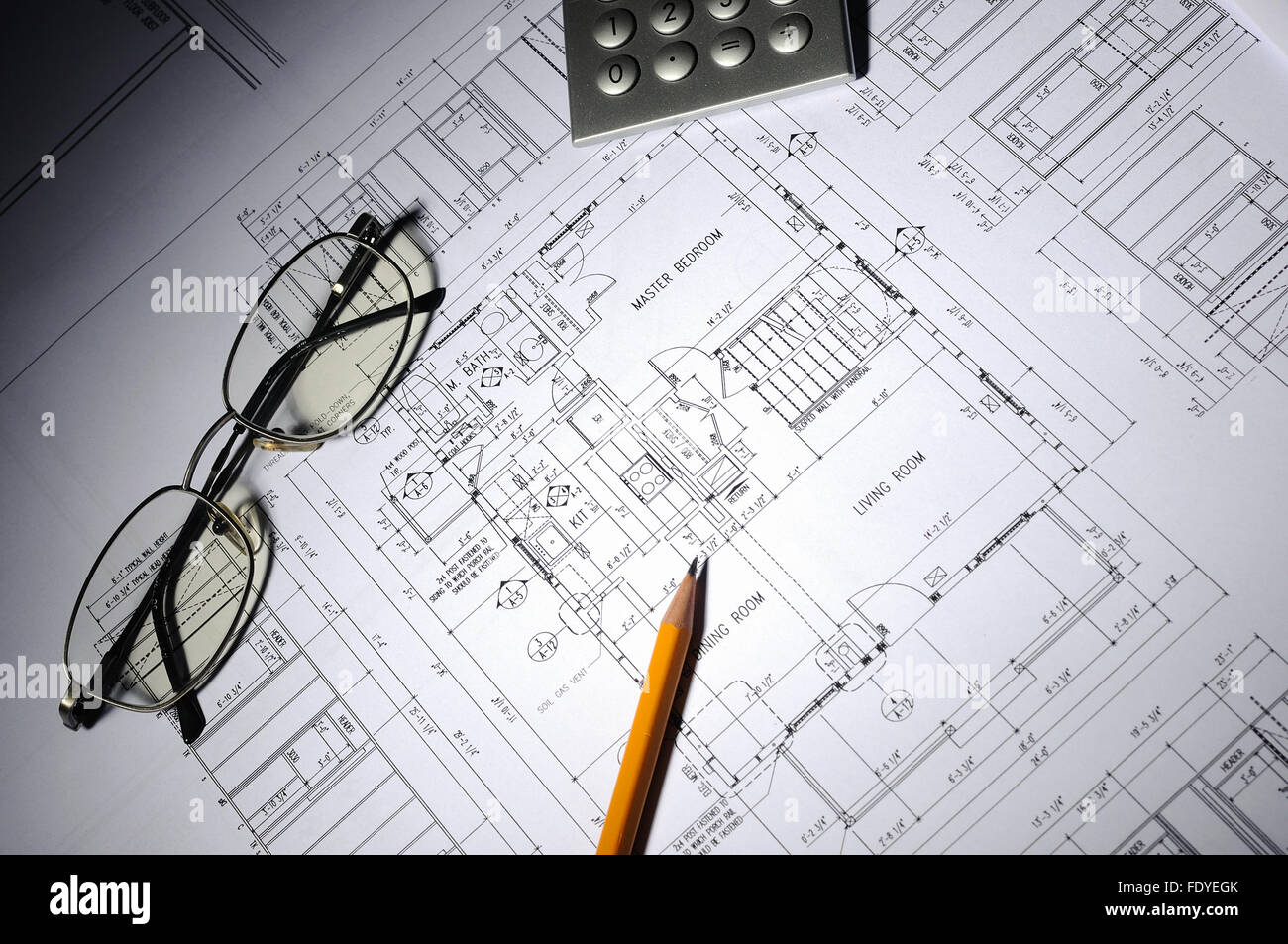 drawings of building homes and Tools Stock Photo - Alamy