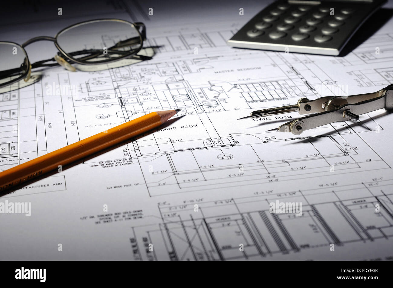drawings of building homes and Tools Stock Photo - Alamy