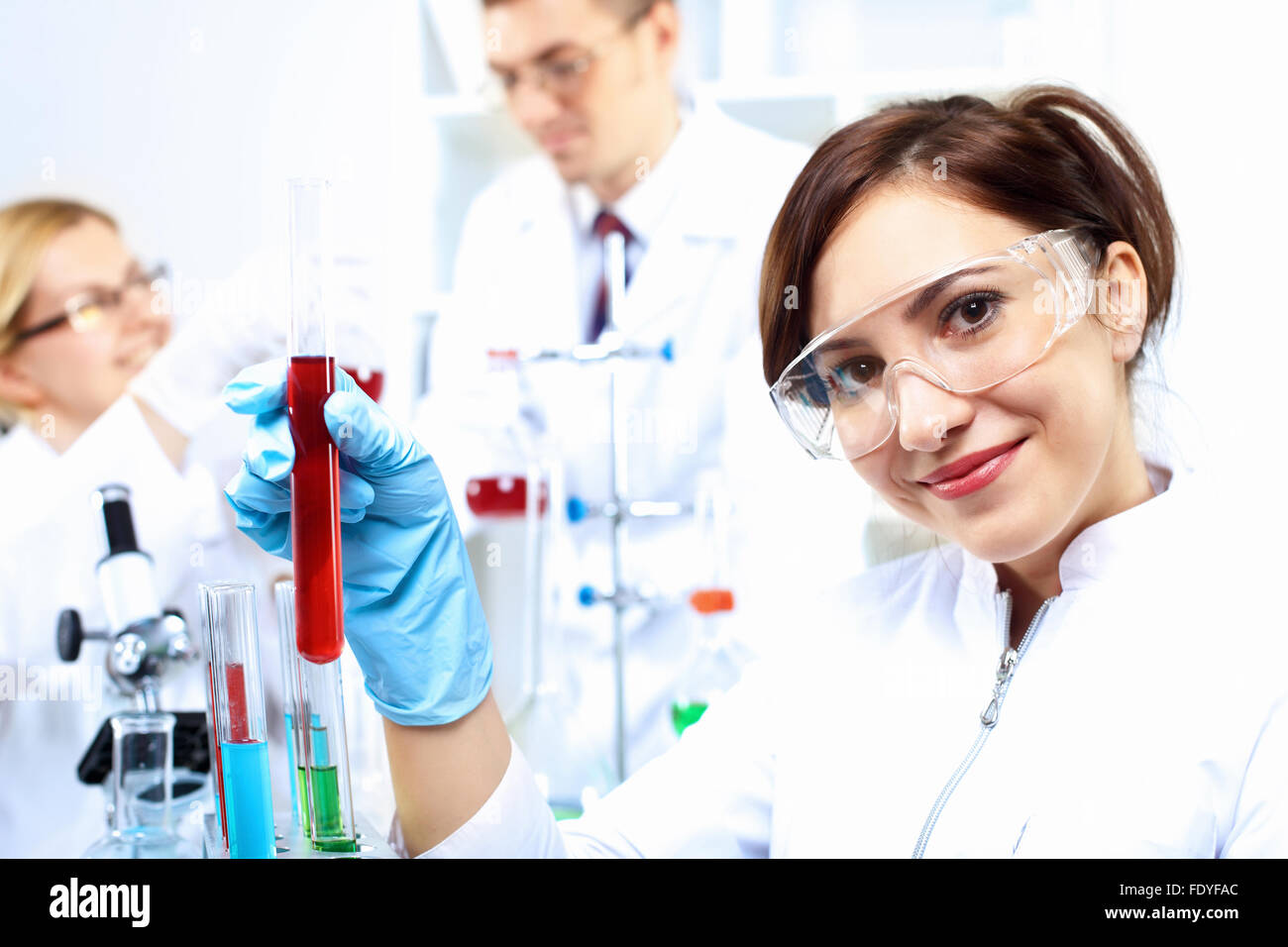 Scientific research scientist doing tests hi-res stock photography and ...