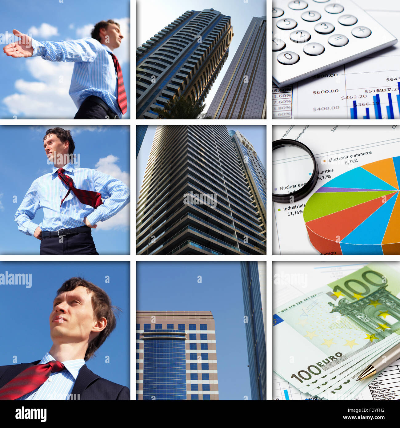 Business background collage pictures hi-res stock photography and ...