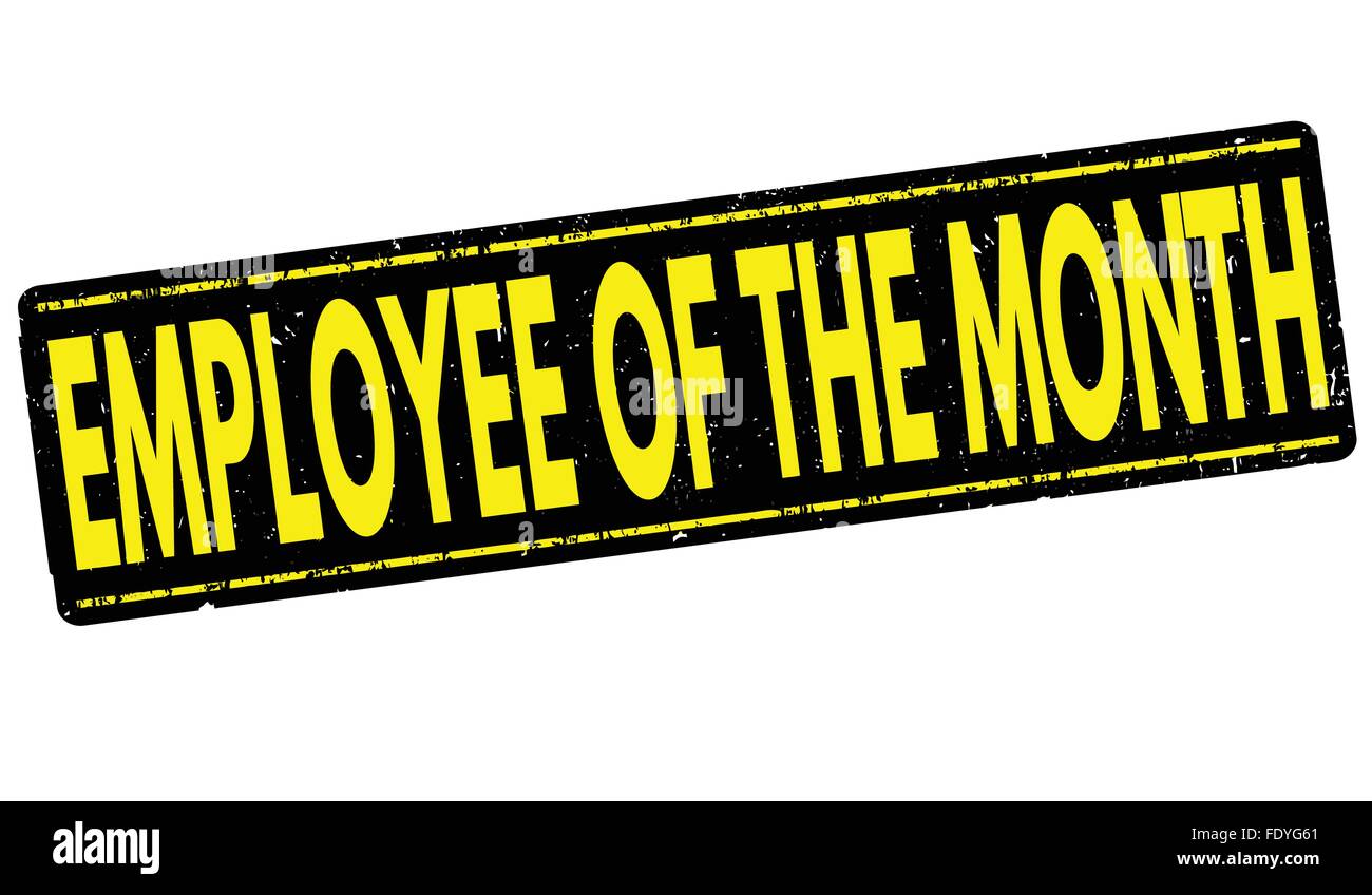 Employee month best worker Stock Vector Images - Alamy