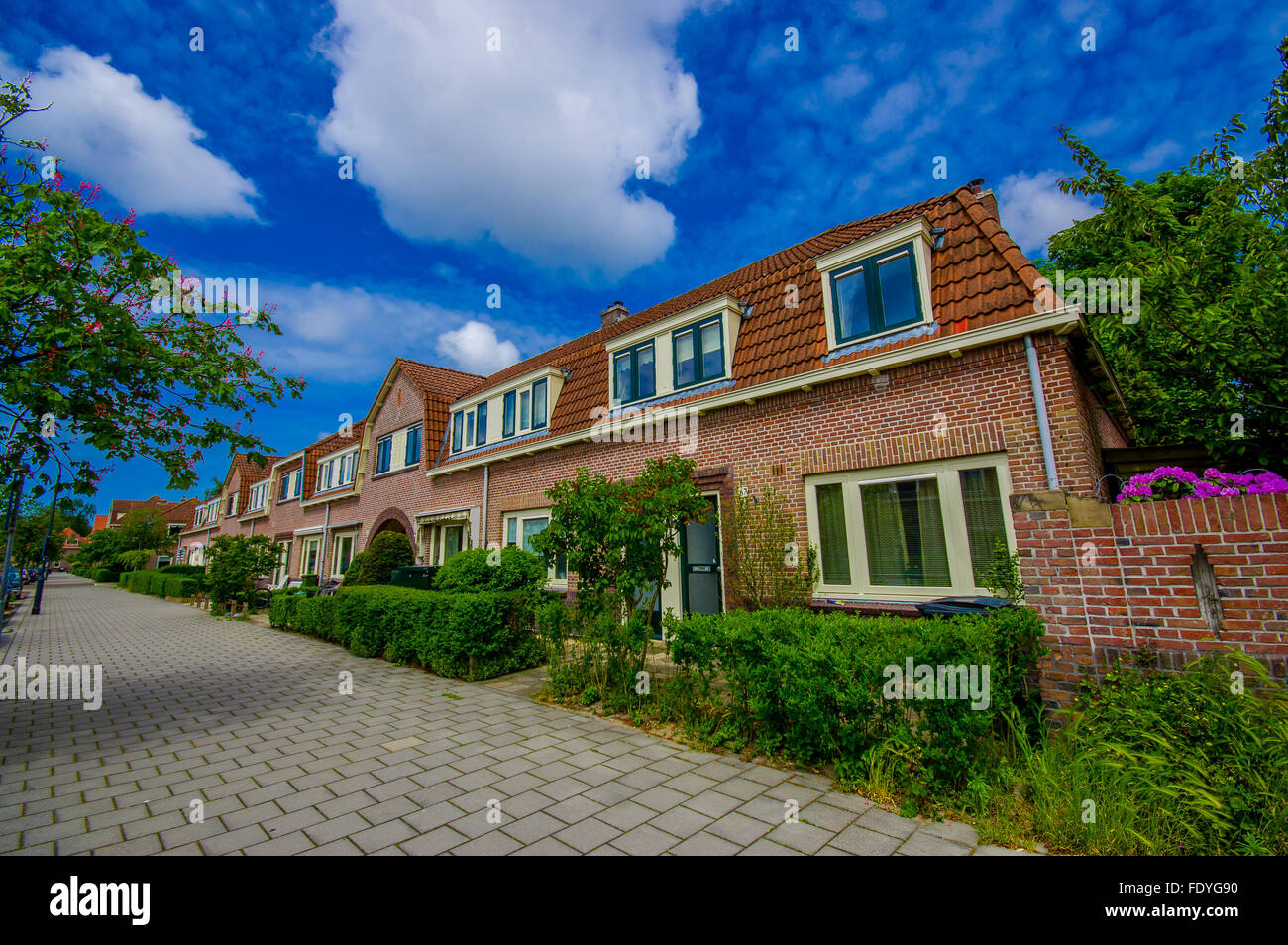 Harlem, Amsterdam, Netherlands - July 14, 2015: Very charming and ...