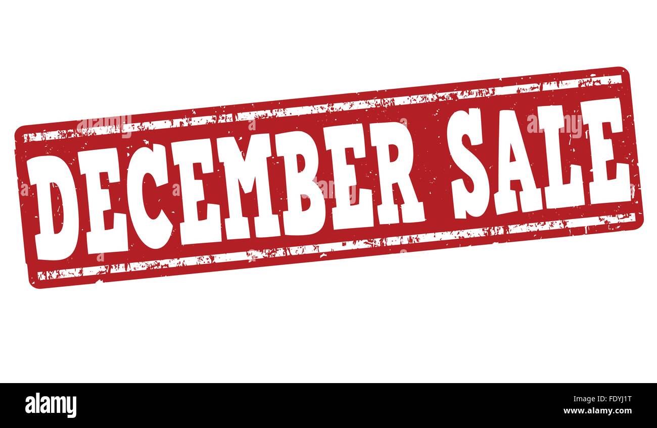 December sale grunge rubber stamp Stock Vector Image & Art - Alamy