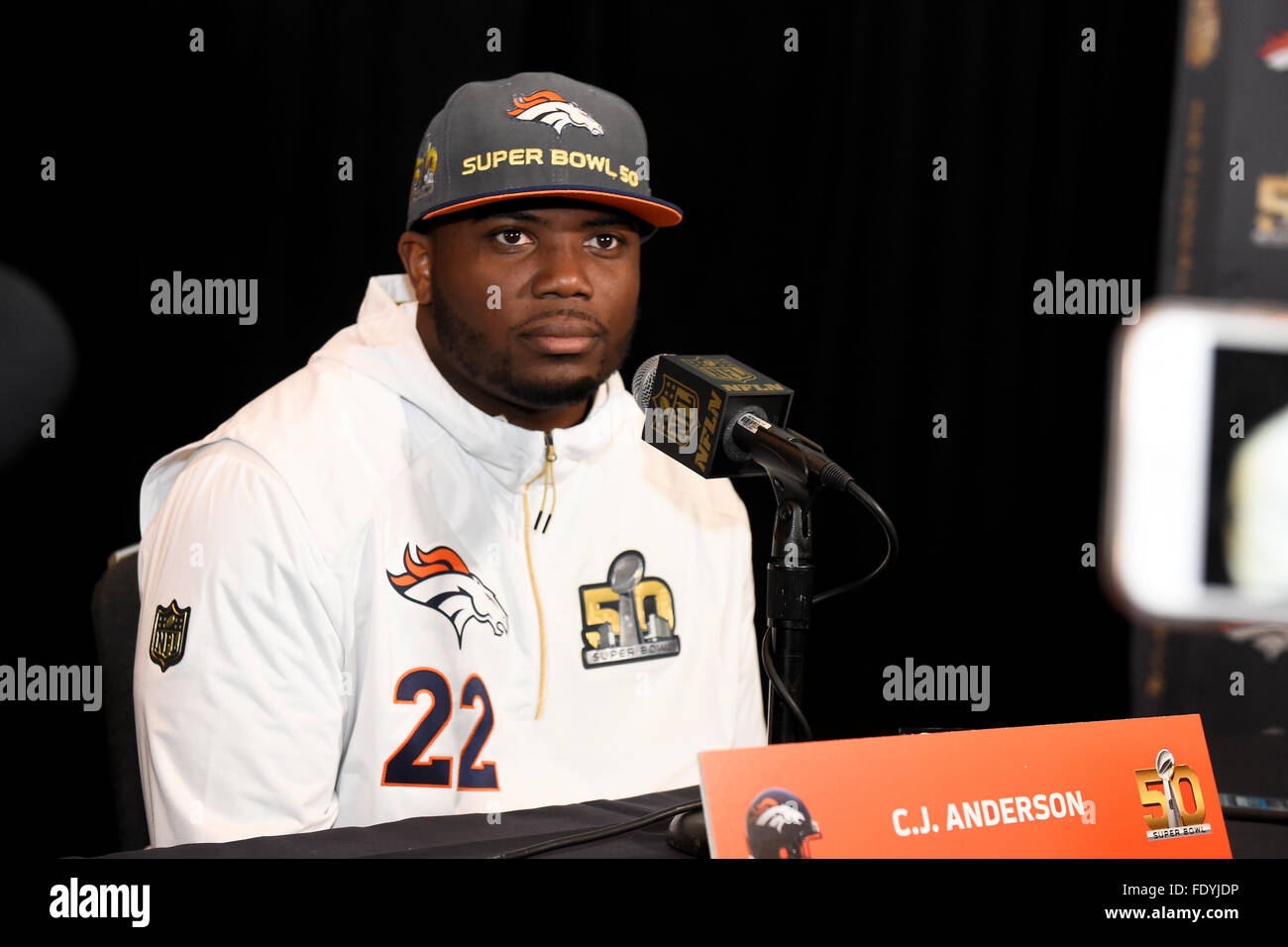 San Jose, California, USA. 2nd February, 2016. Denver Broncos running ...