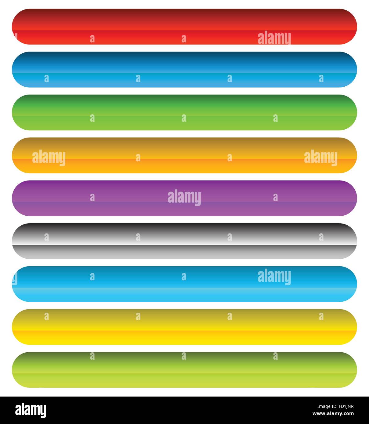 Vivid, colorful horizontal button, banner backgrounds with blank space ...