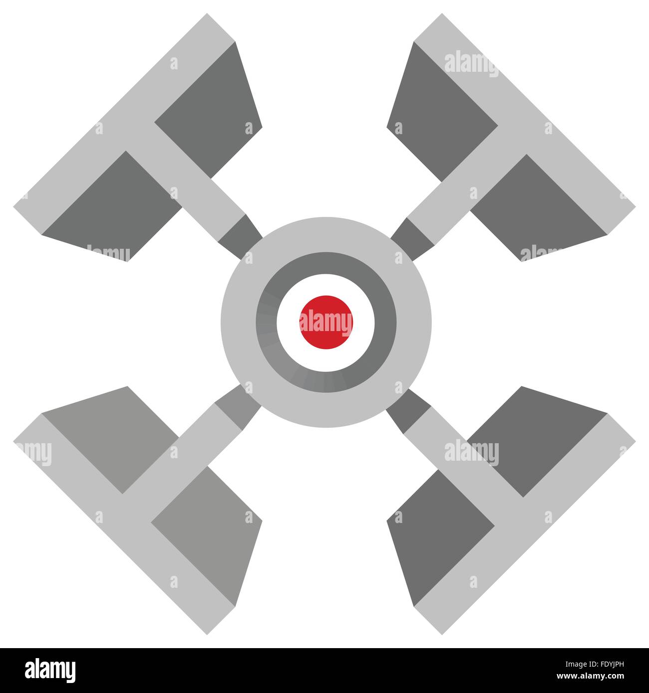 Cross hair, target mark symbol with red dot isolated on white Stock ...