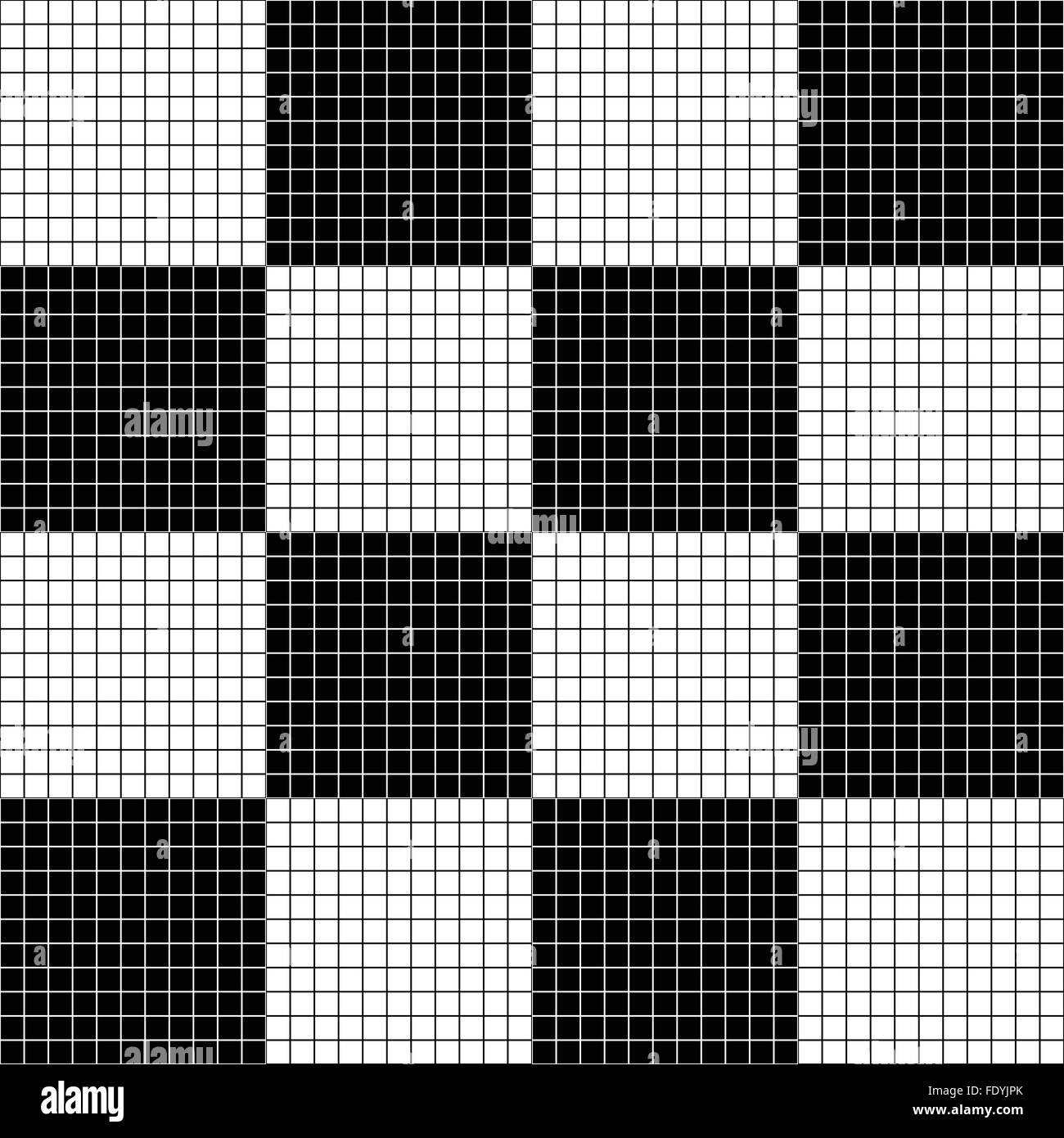 Seamlessly Repeatable Abstract Grid Mesh Monochrome Pattern Stock