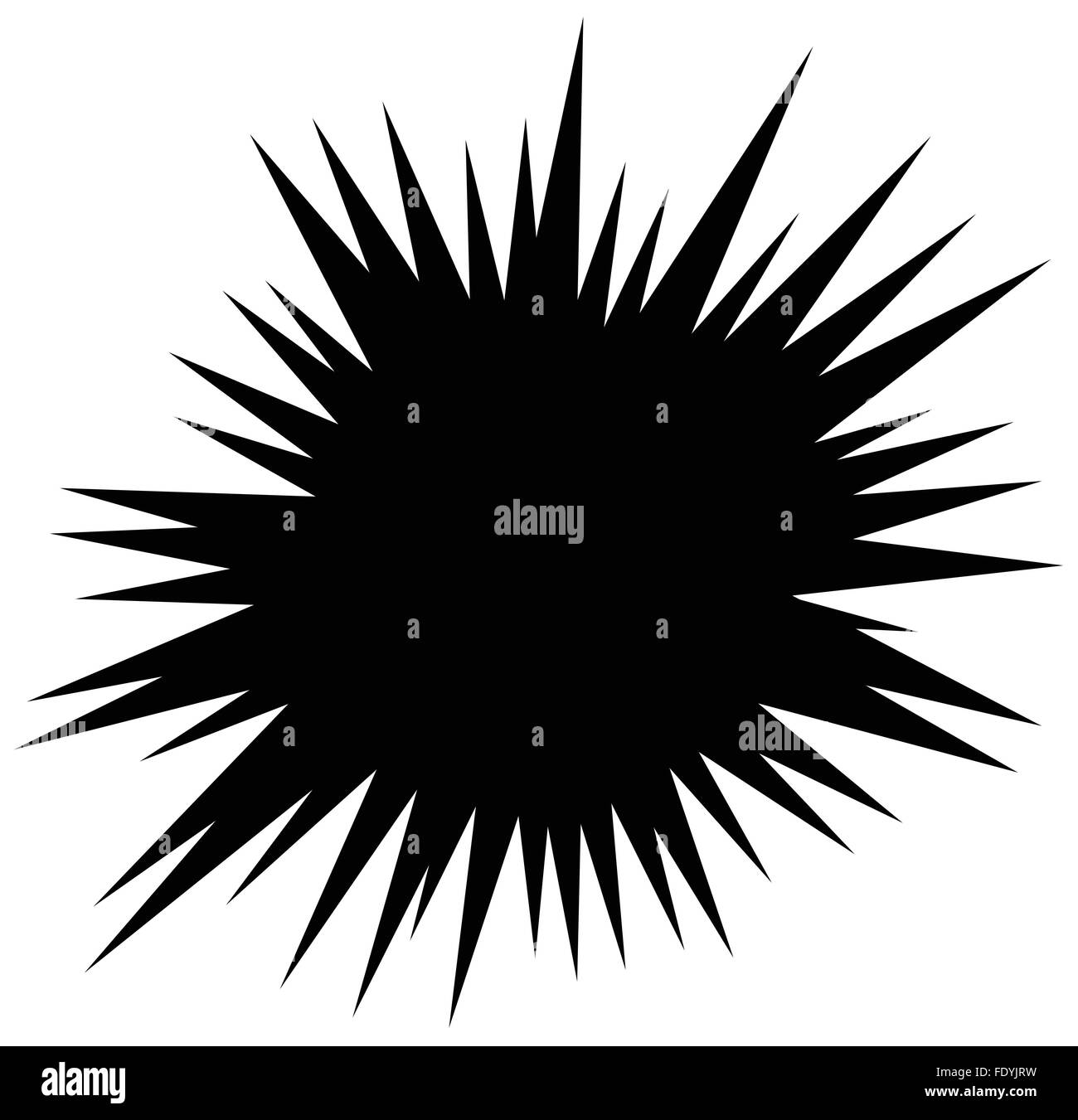 Edgy blank explosion shape isolated. Abstract vector element Stock ...