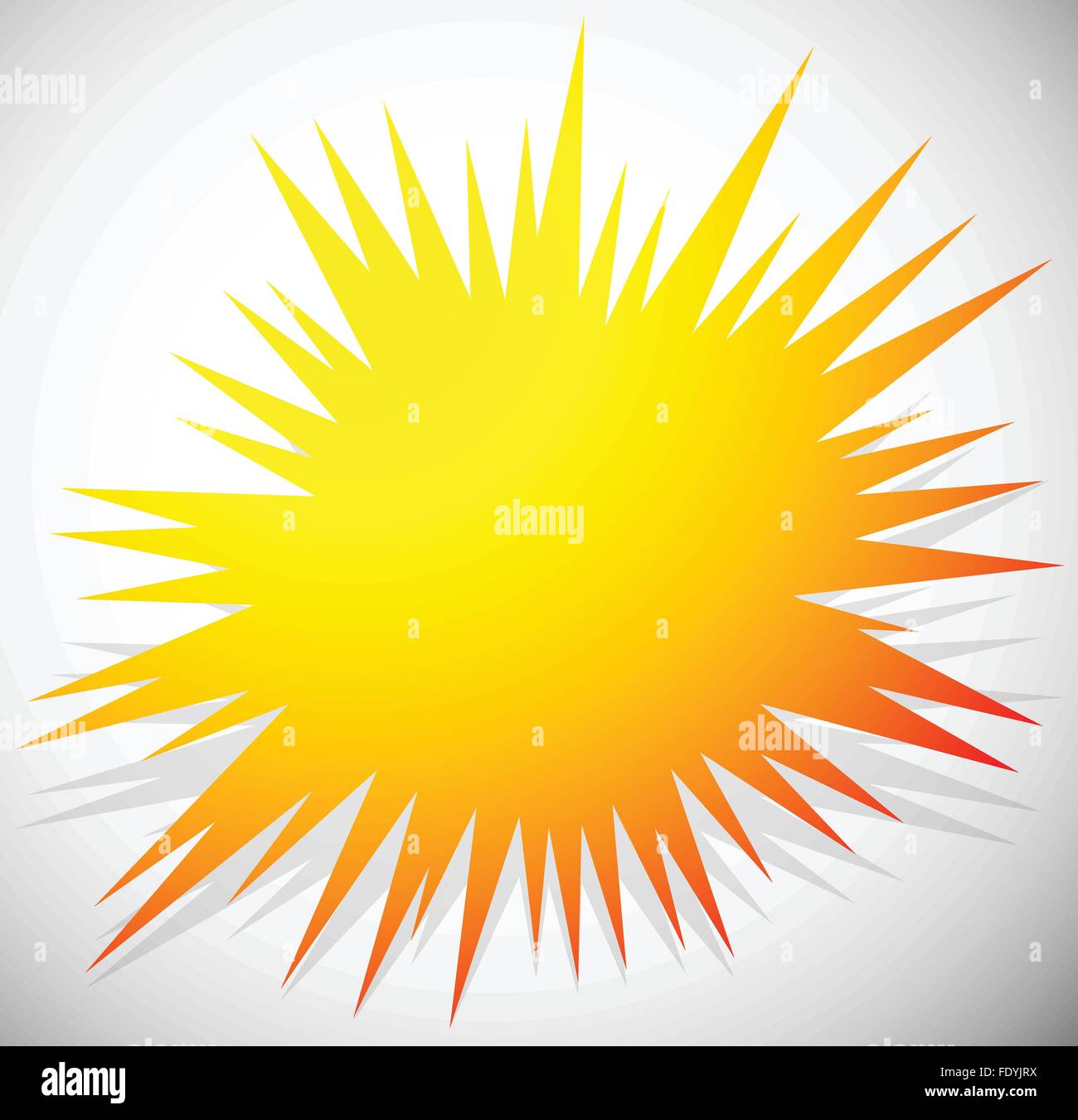 Edgy blank explosion shape isolated. Abstract vector element Stock ...