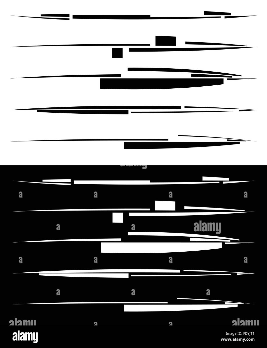 Set of abstract hitech, digital lines, dividers Stock Vector Image ...