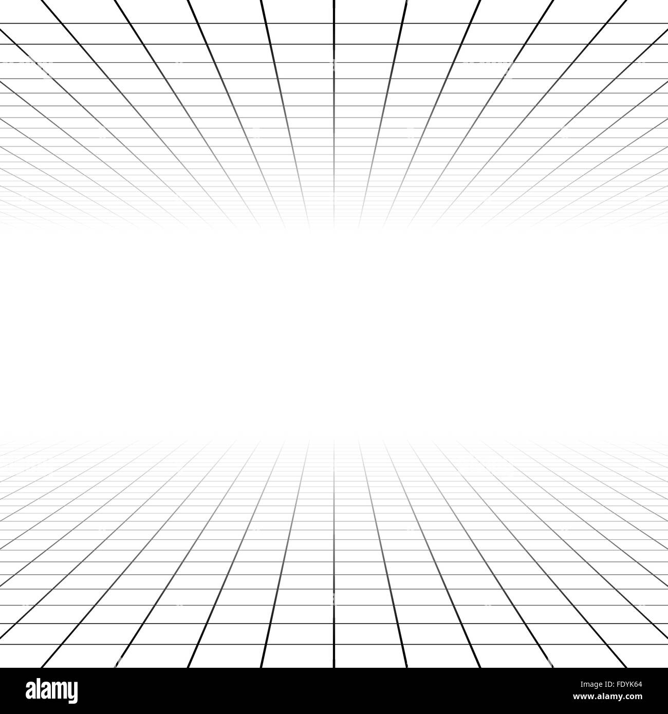 Fading and vanishing grid, mesh 3d abstract background Stock Vector ...