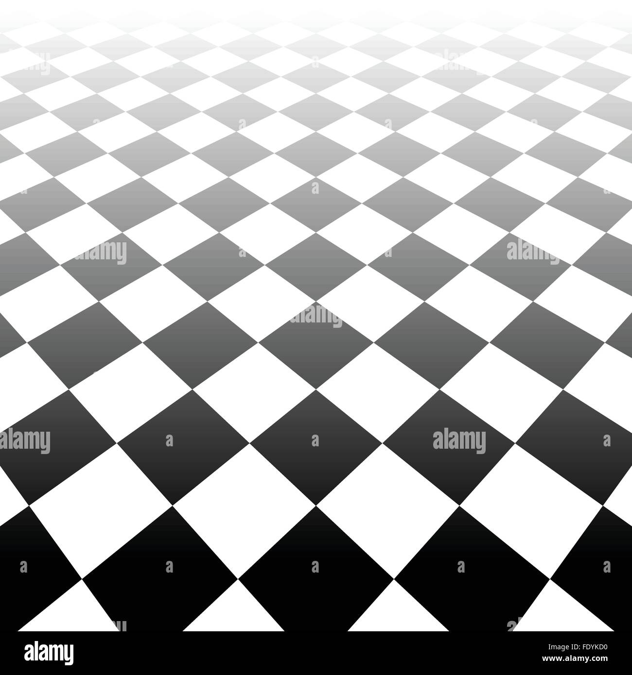 Vanishing checkered surface. 3d surface in perspective. Vector ...