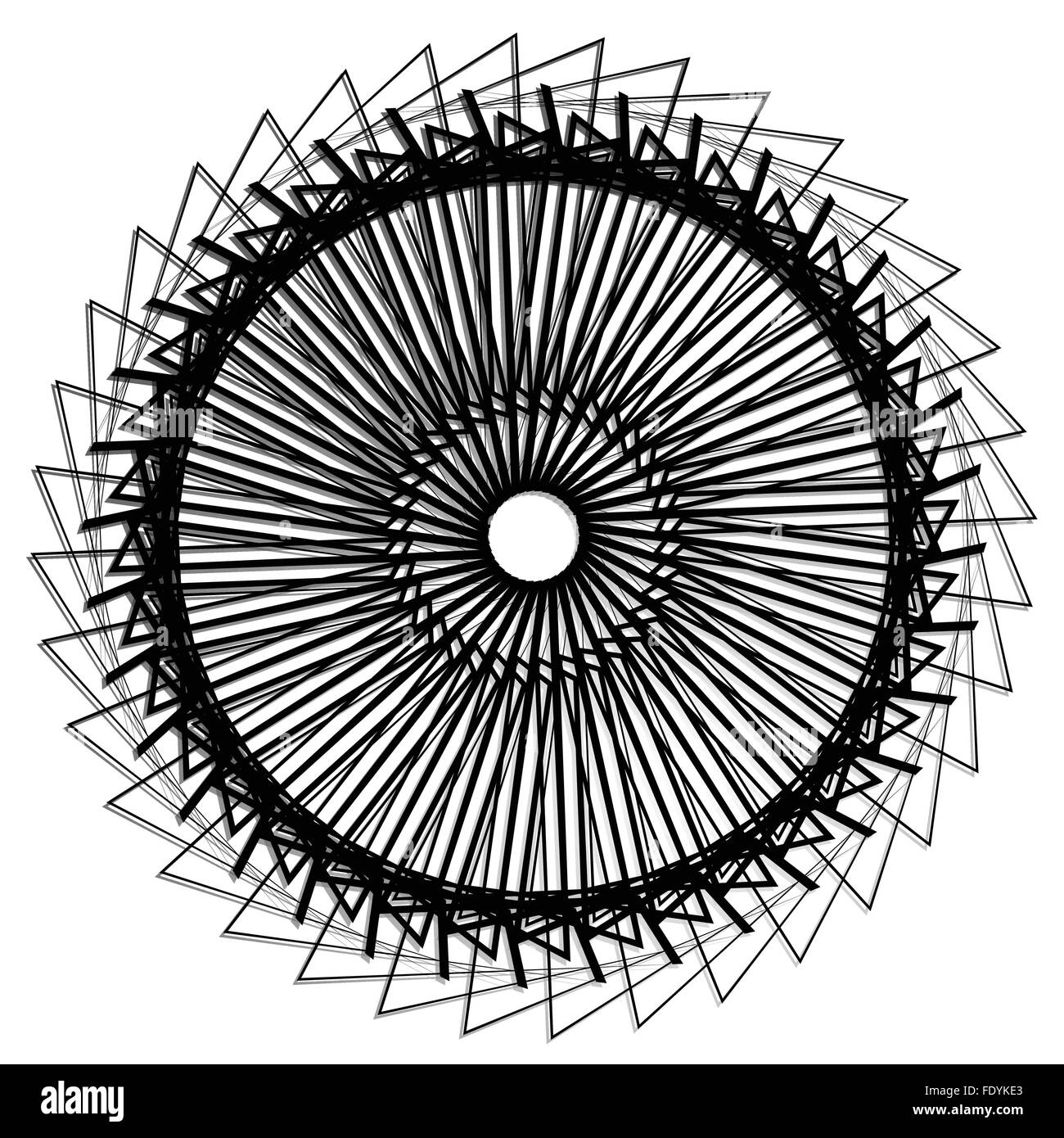 Abstract spiral element. Editable monochrome vector graphics Stock ...