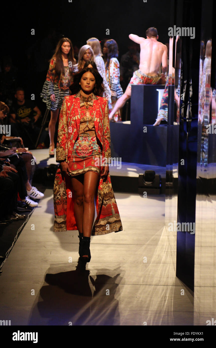 Sydney, Australia. 3 February 2016. Model Jesinta Campbell showcases ...