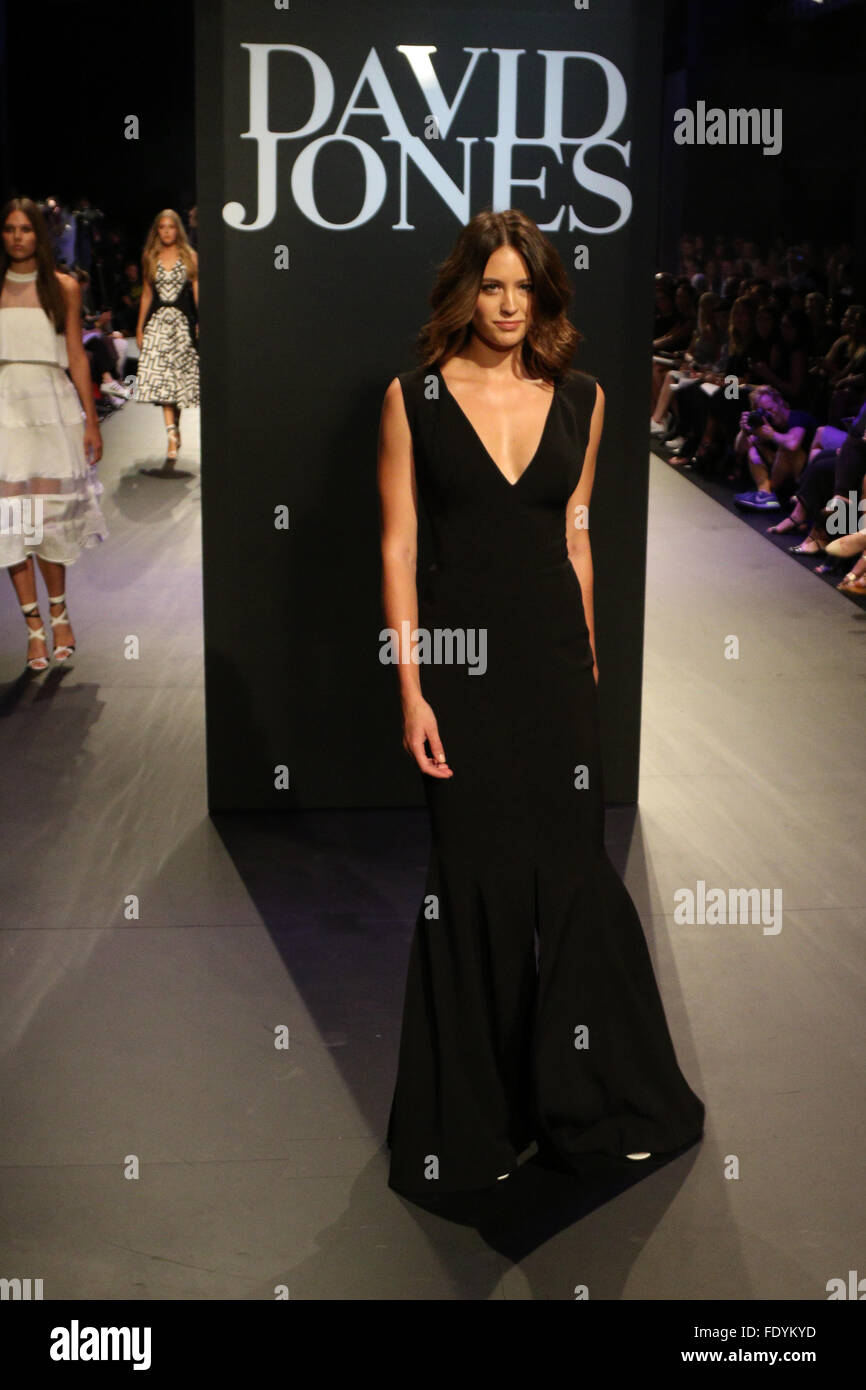 Sydney, Australia. 3 February 2016. Model Jesinta Campbell showcases ...