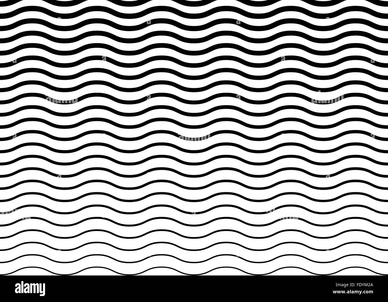 Wavy (zigzag) lines pattern. Horizontally seamlessly repeatable Stock Vector Image & Art - Alamy