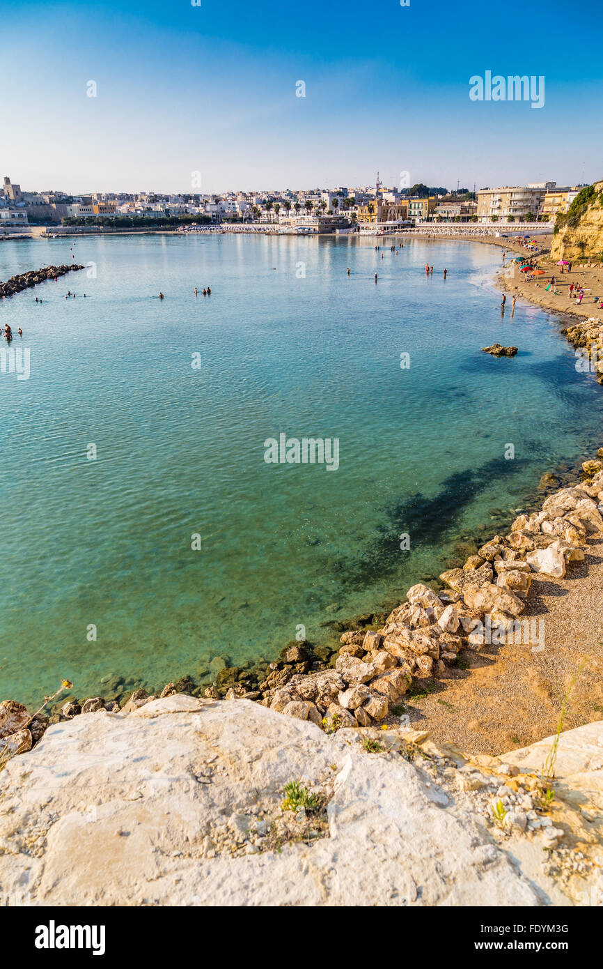 Bay of Apulian ancient town in the Salento peninsula in Italy Stock ...