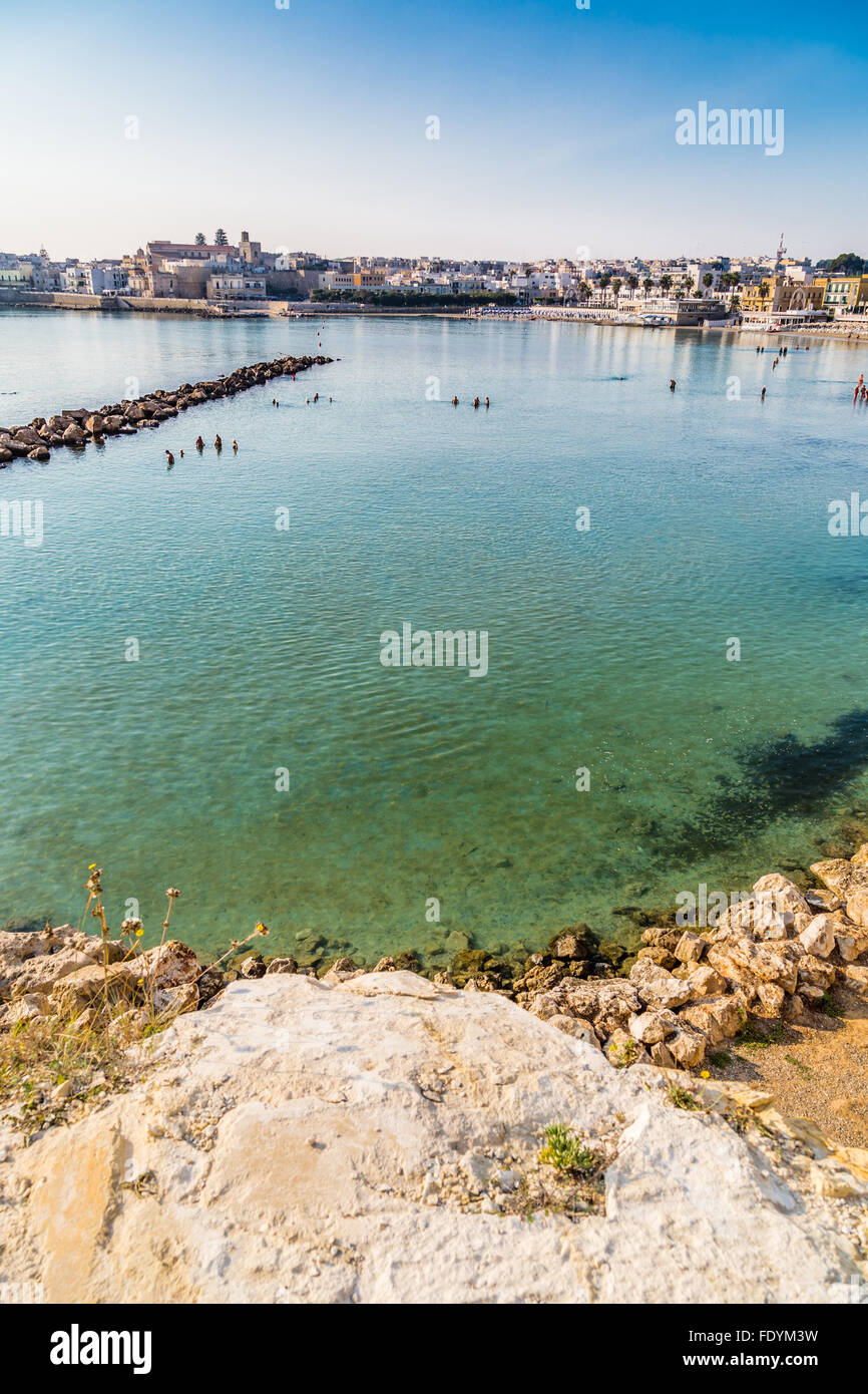 Bay of Apulian ancient town in the Salento peninsula in Italy Stock ...