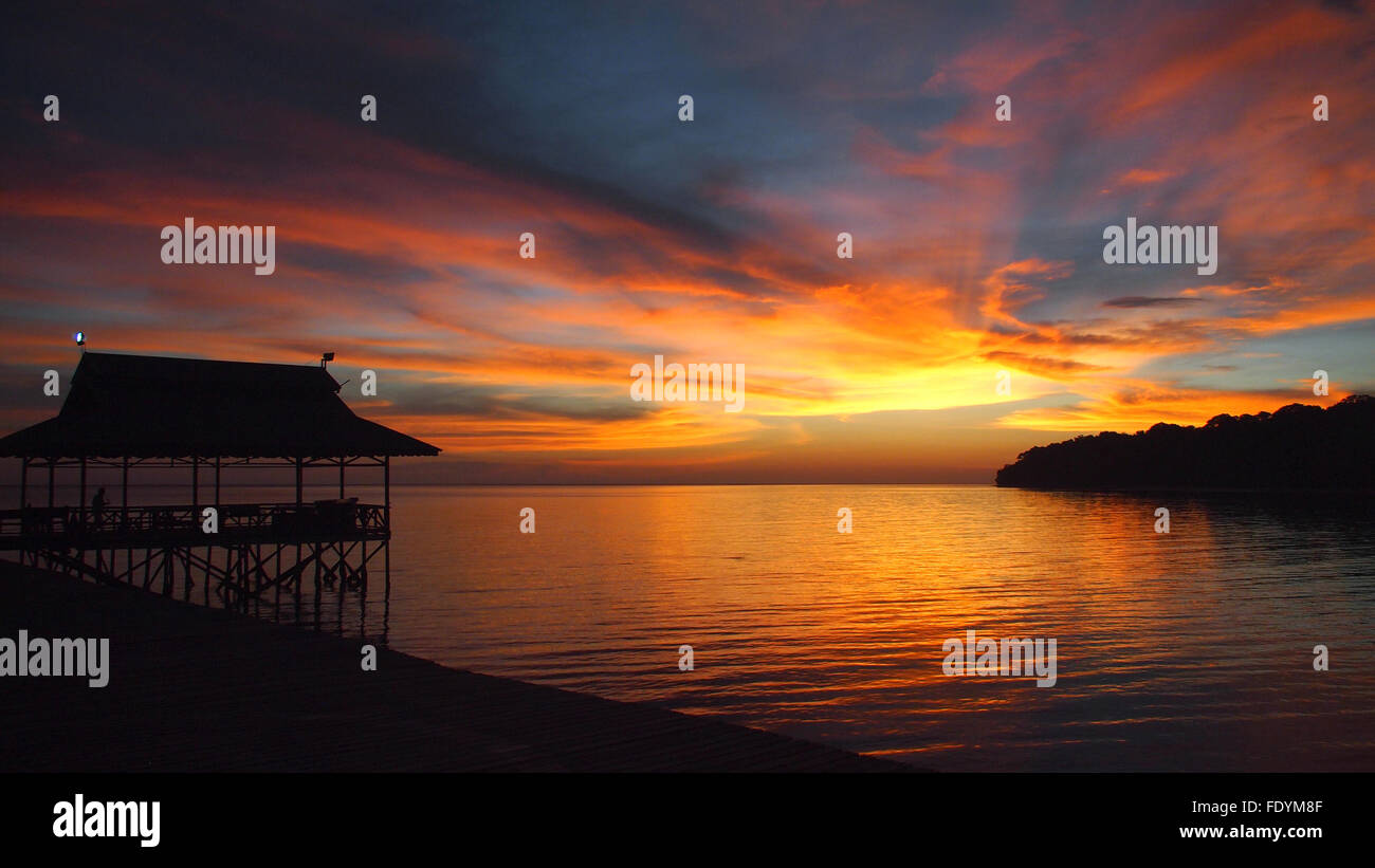 beautiful sunset colours Stock Photo - Alamy