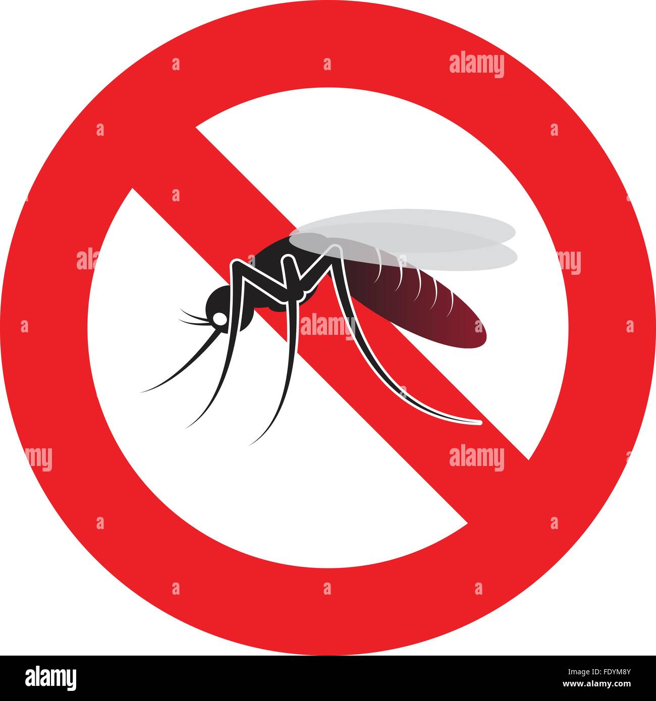 [EPS10] warning mosquito sign Stock Vector Image & Art - Alamy