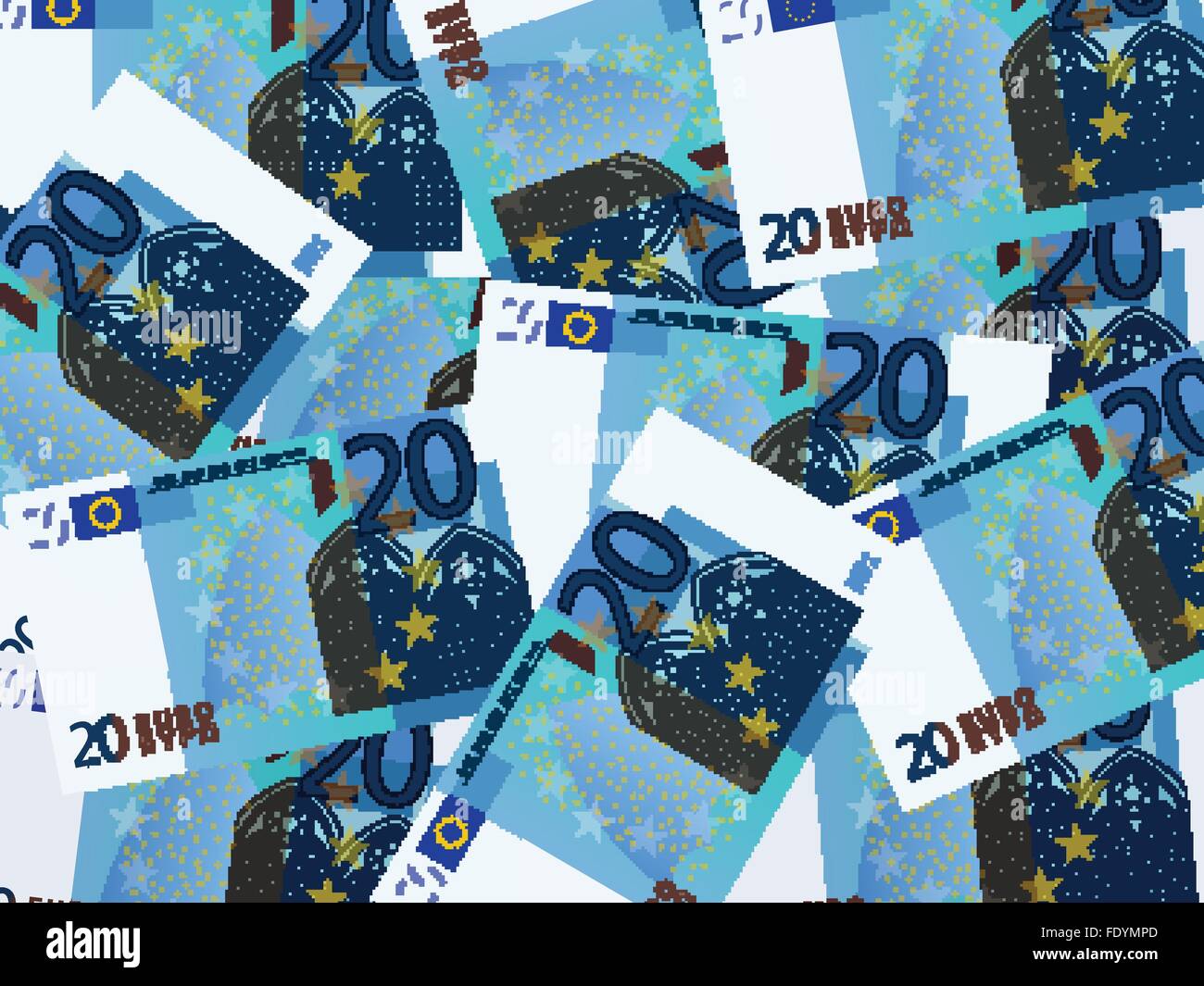 20 euro banknotes Stock Vector Images - Alamy