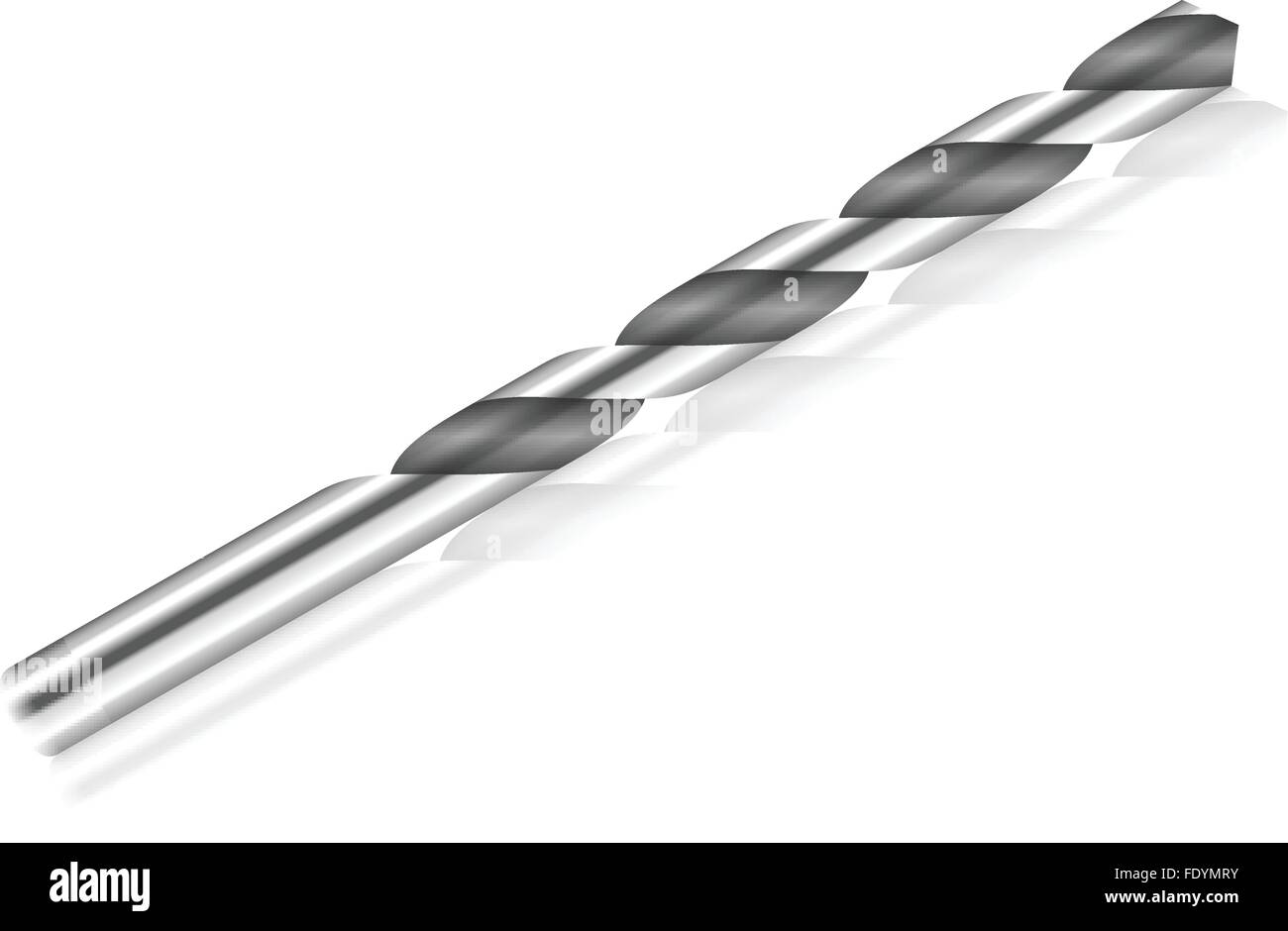 Drill bit on a white background Stock Vector Image & Art - Alamy