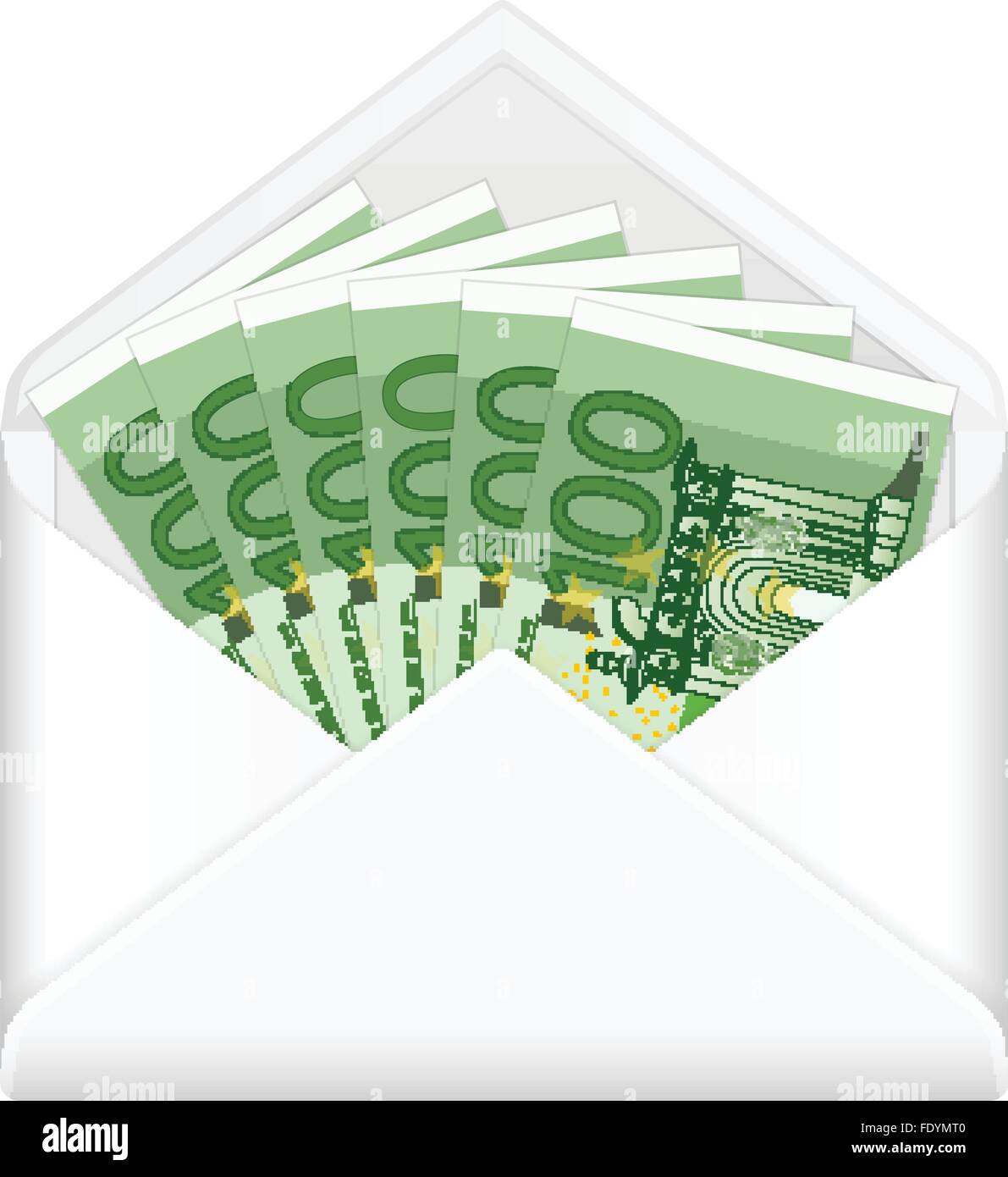 Envelope isolated on 100% Stock Vector Images - Alamy