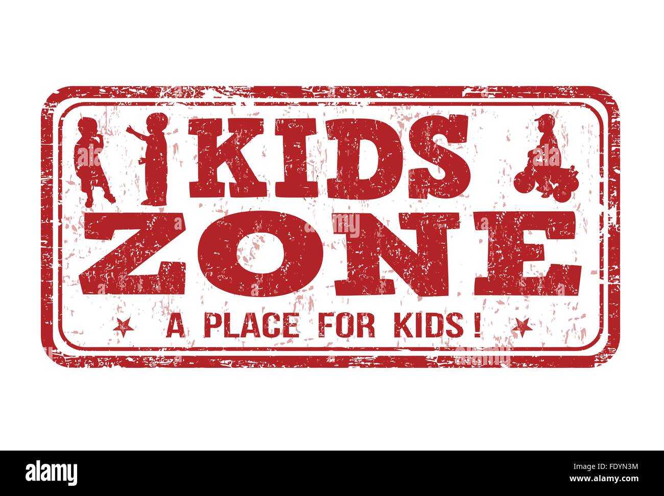 Kids zone stamp Cut Out Stock Images & Pictures - Alamy