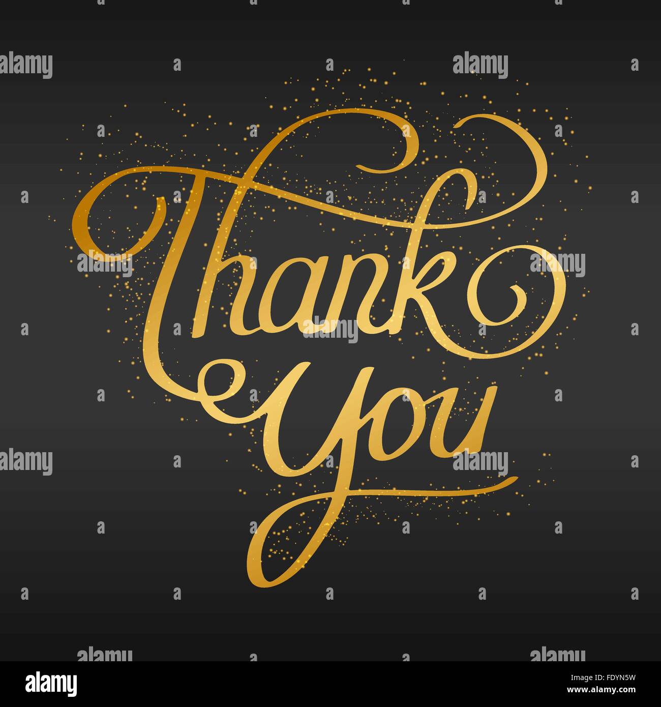 Thank hand lettering text Stock Vector Images - Alamy