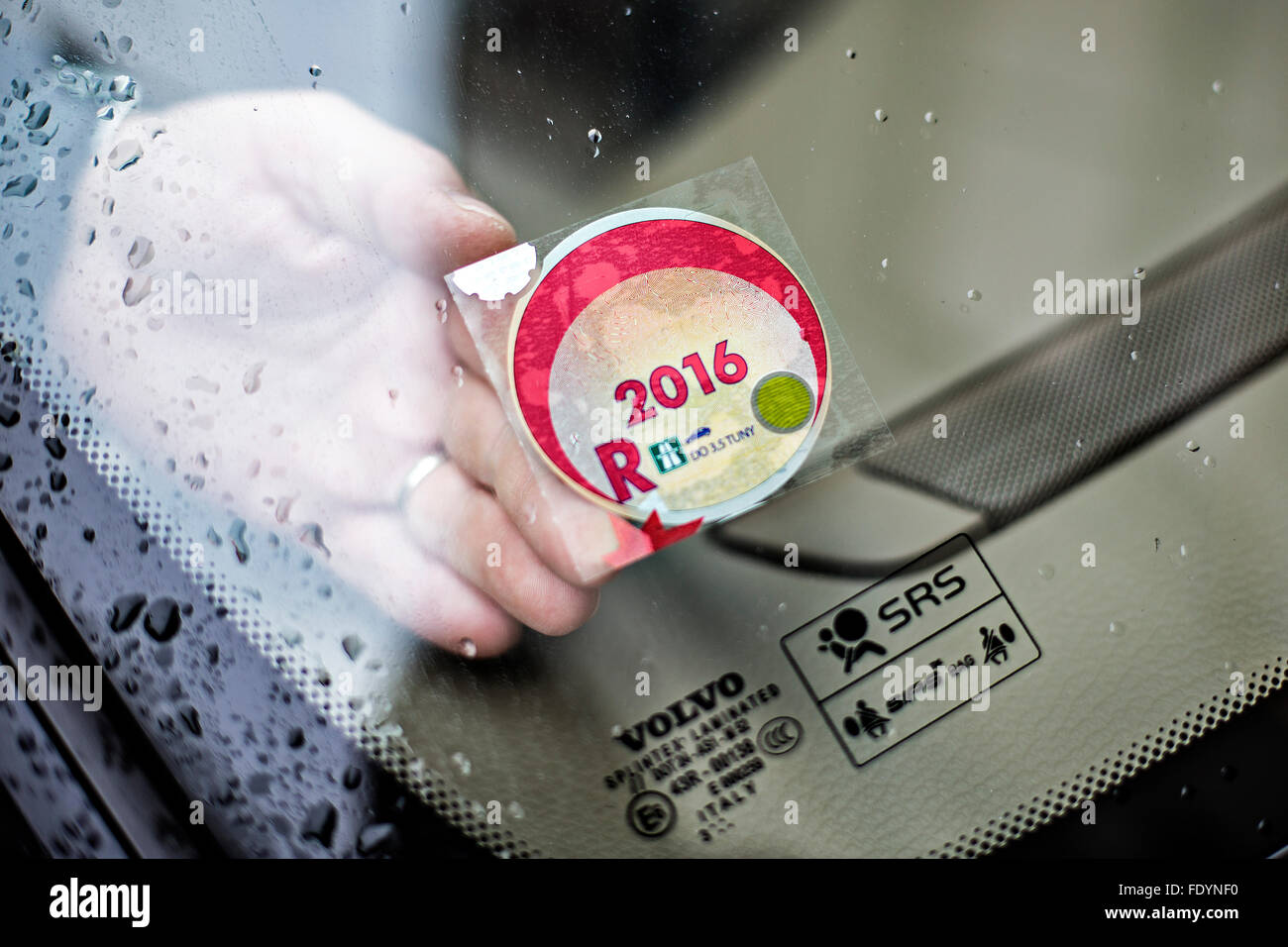 Czech highway vignette hi-res stock photography and images - Alamy