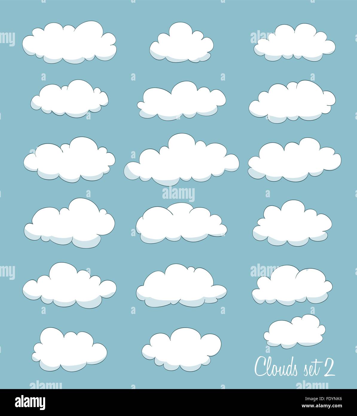 set of cute clouds. vector Stock Vector Image & Art - Alamy