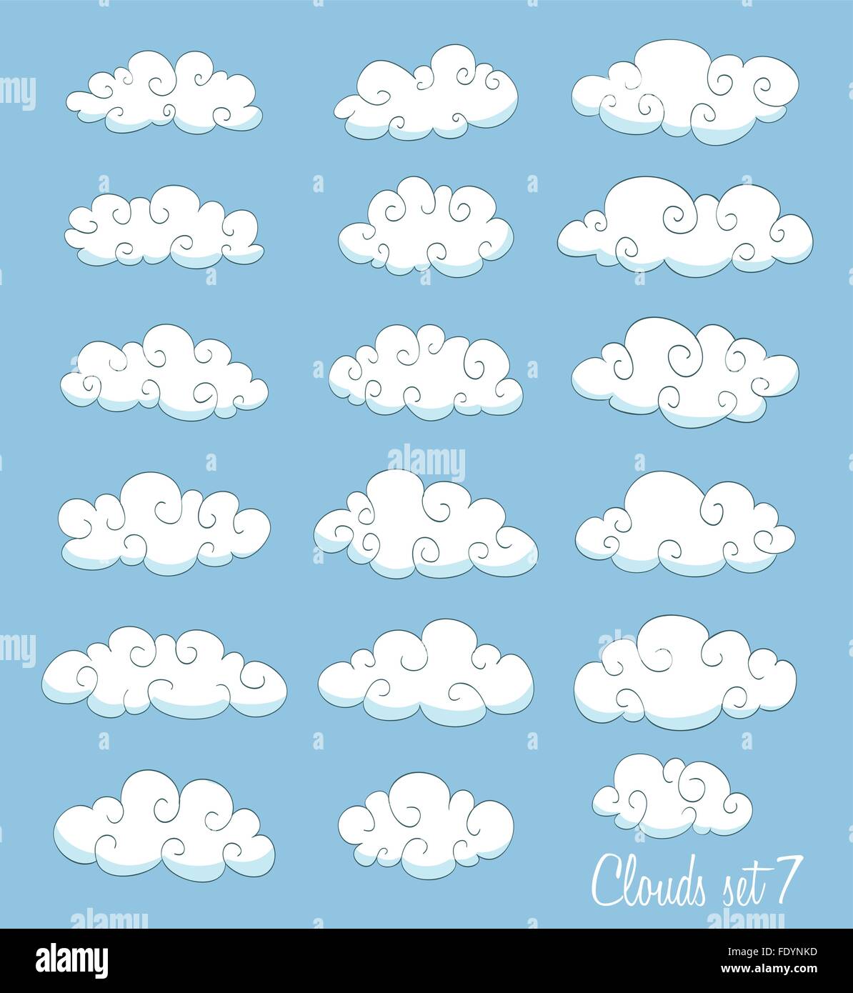 Cute Cartoon Clouds