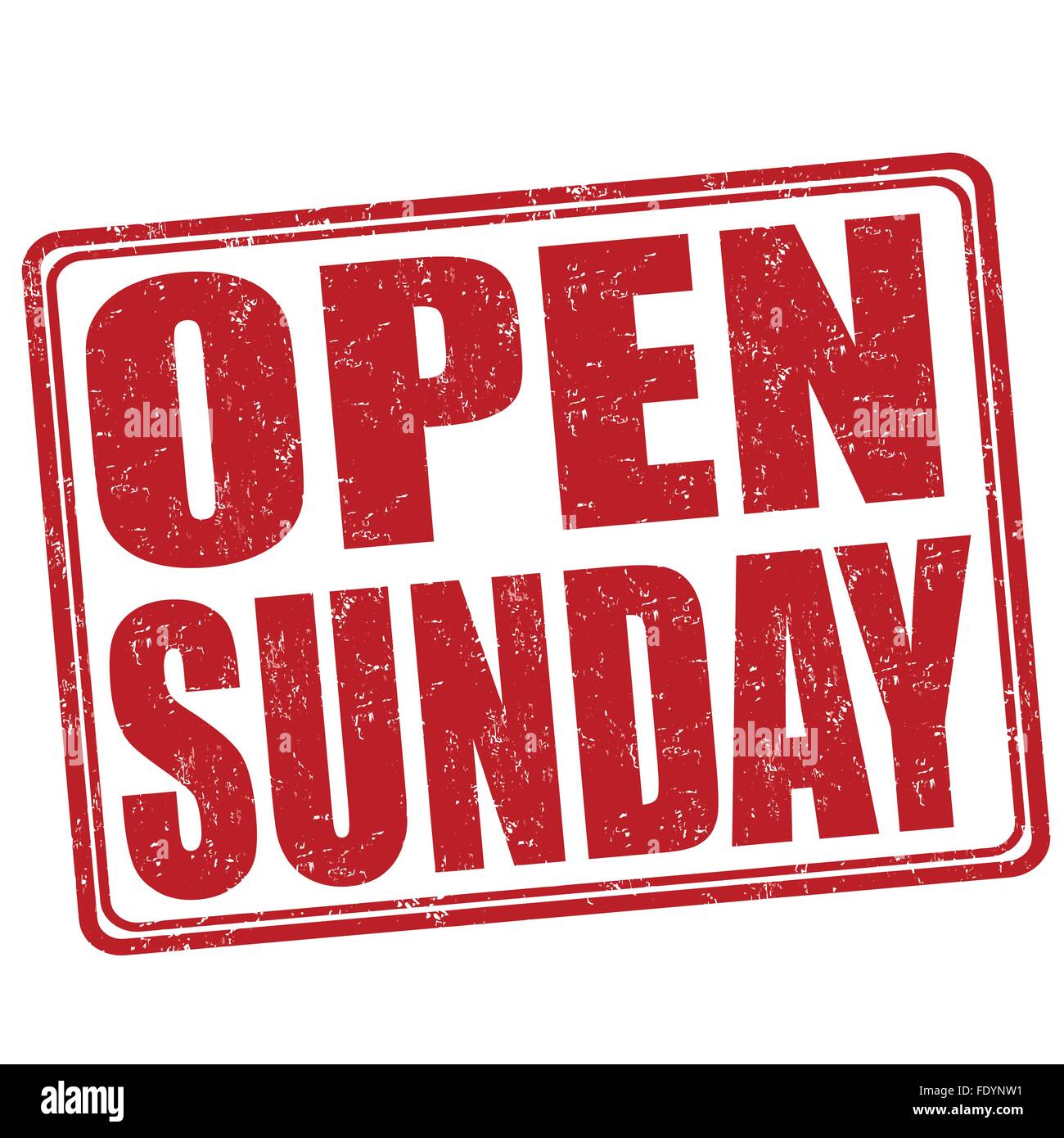 Open for business sunday Stock Vector Images - Alamy