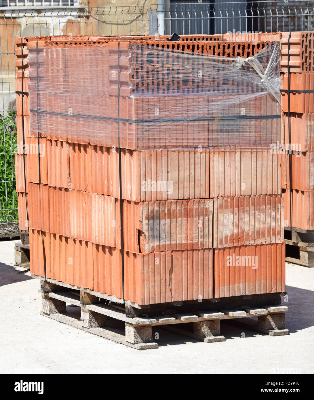 Brick industry view on pallet hi-res stock photography and images - Alamy